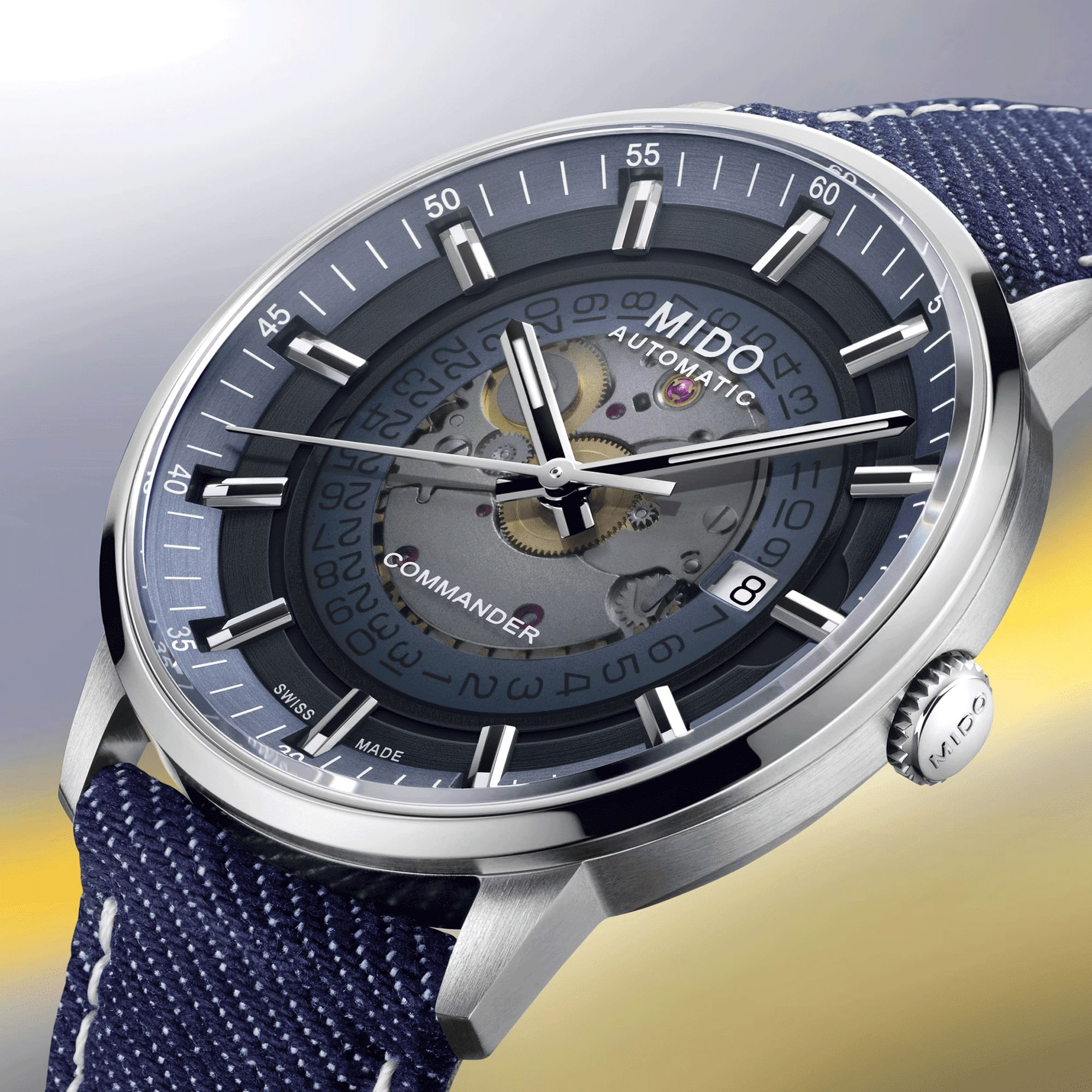 Montre Mido Commander Gradient Auto 40 mm M021.407.18.411.00 - Lepage