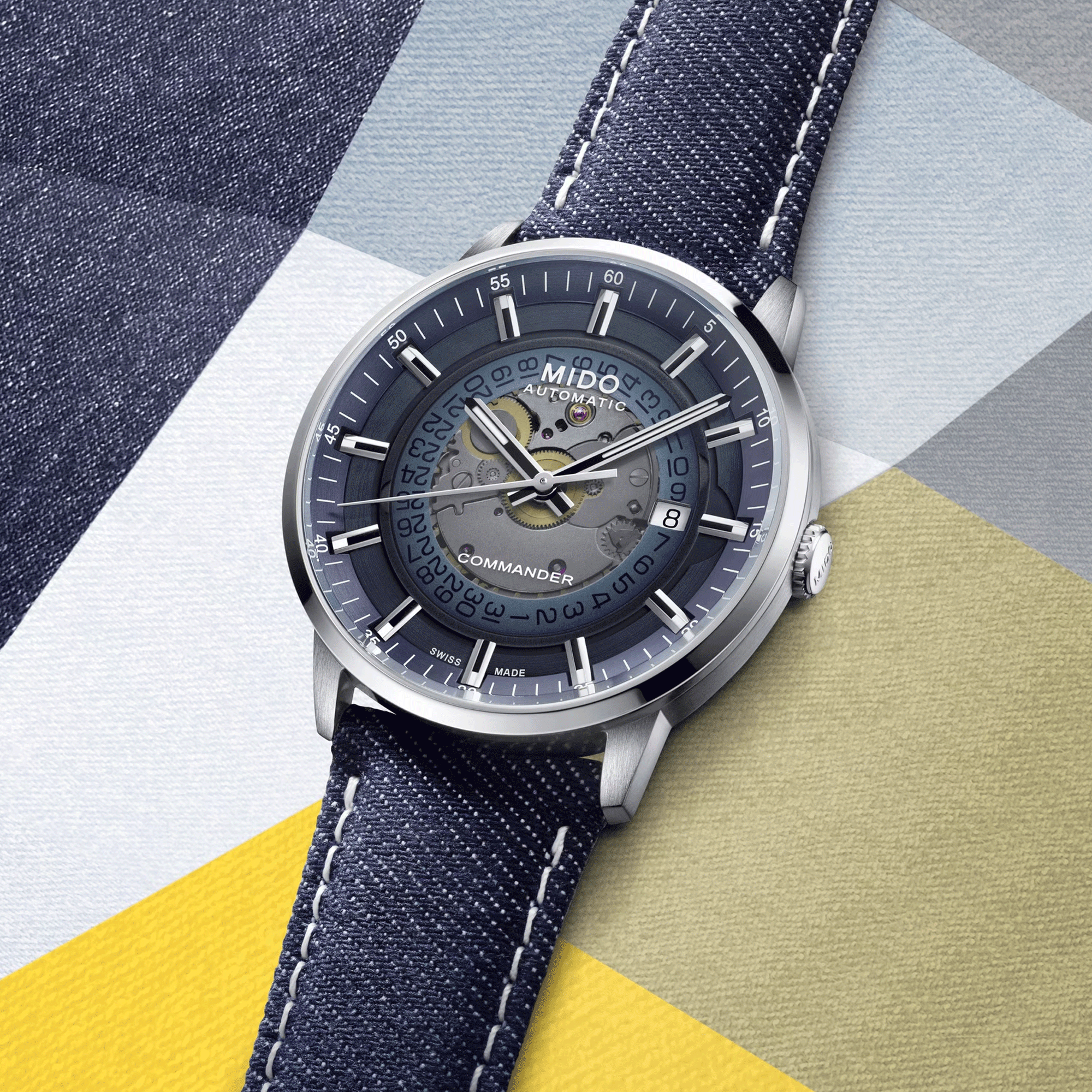 Montre Mido Commander Gradient Auto 40 mm M021.407.18.411.00 - Lepage