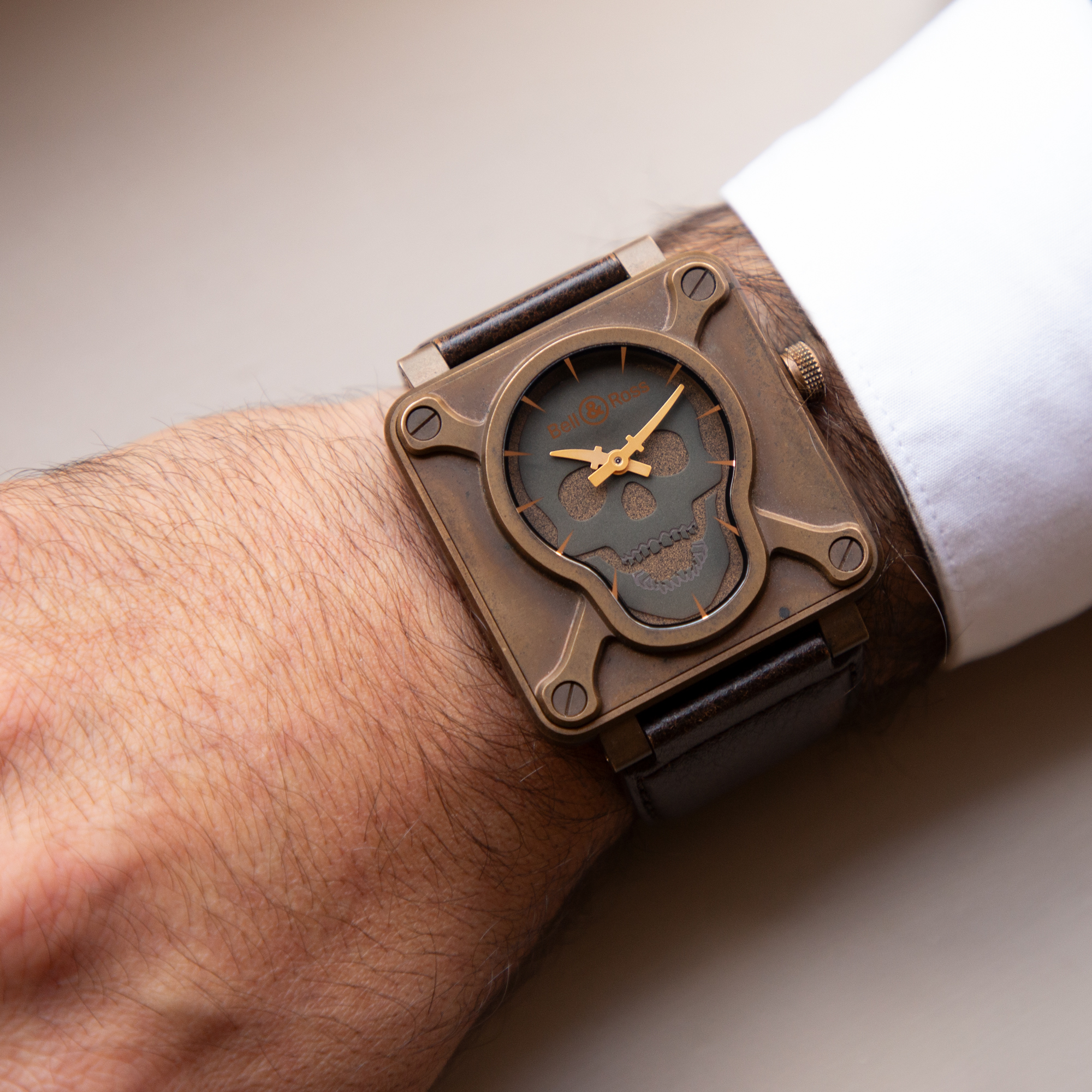 Pre-Owned Bell & Ross BR 01 Skull Bronze BR0192-SKULL-BR - Lepage