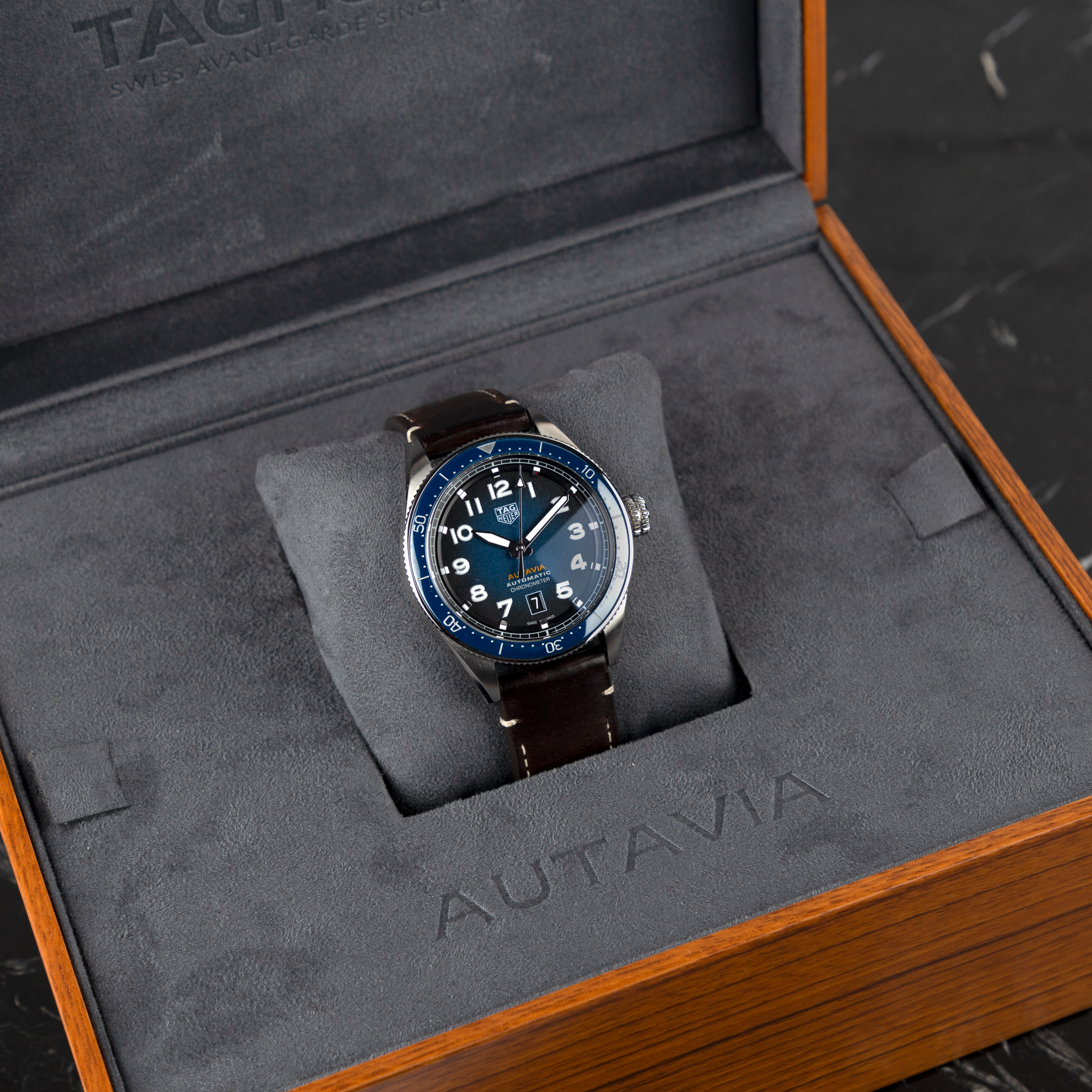 Pre-Owned TAG Heuer Autavia Full Set 2020 WBE5116.FC8266 - Lepage