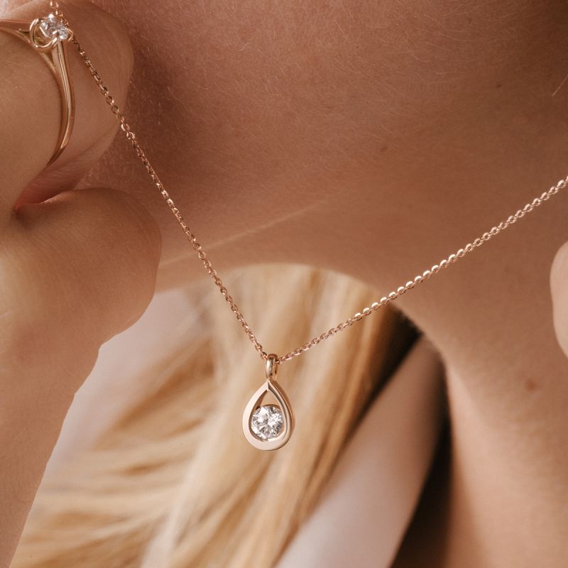 Collier Clyde en or jaune et diamant | LEPAGE