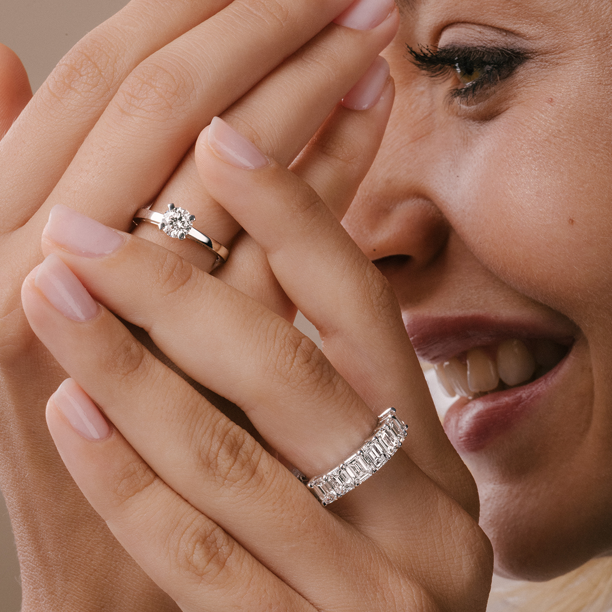 Mondaine engagement ring in rose gold and ruby | LEPAGE