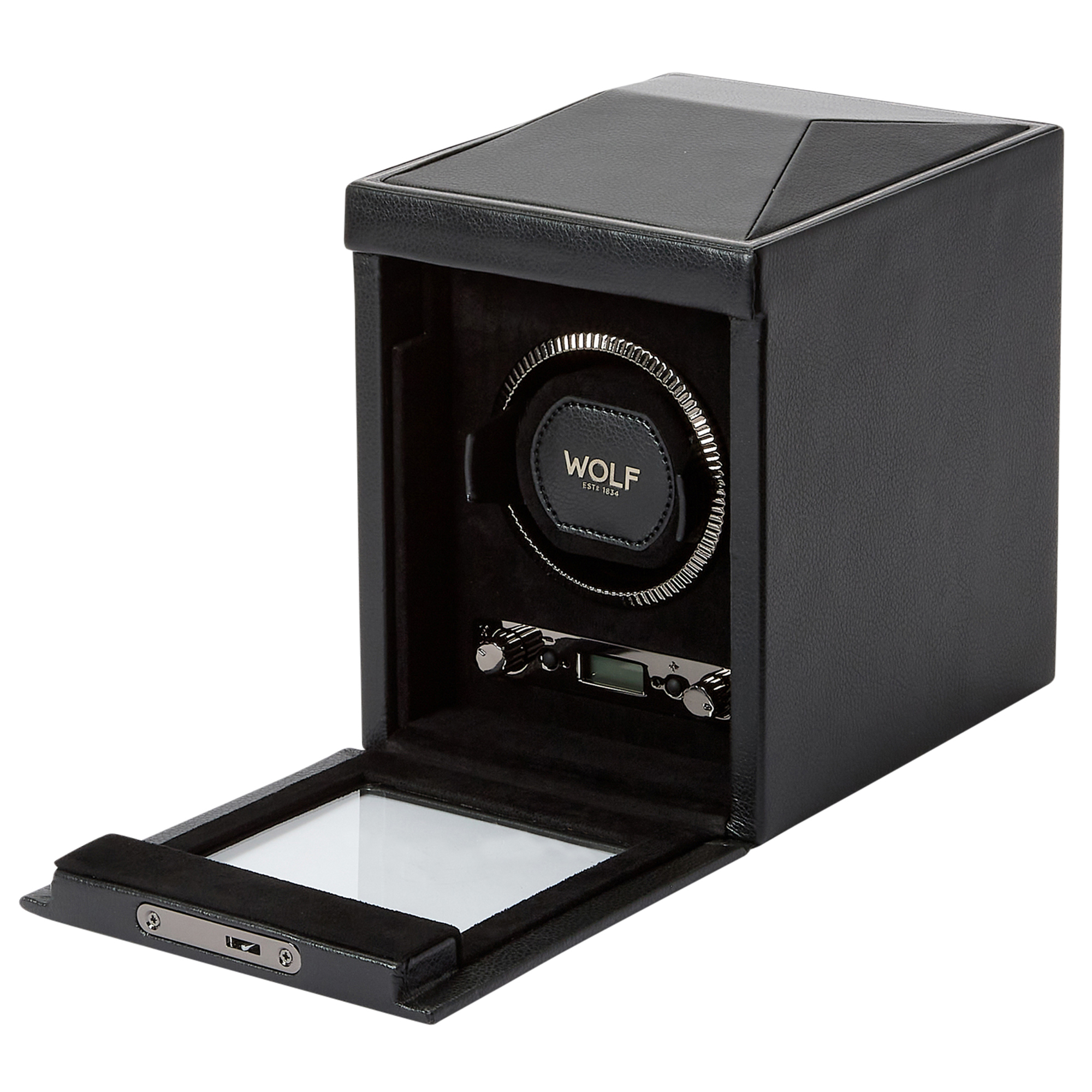 British Racing Black Single Watch Winder | Wolf 1834 - Lepage