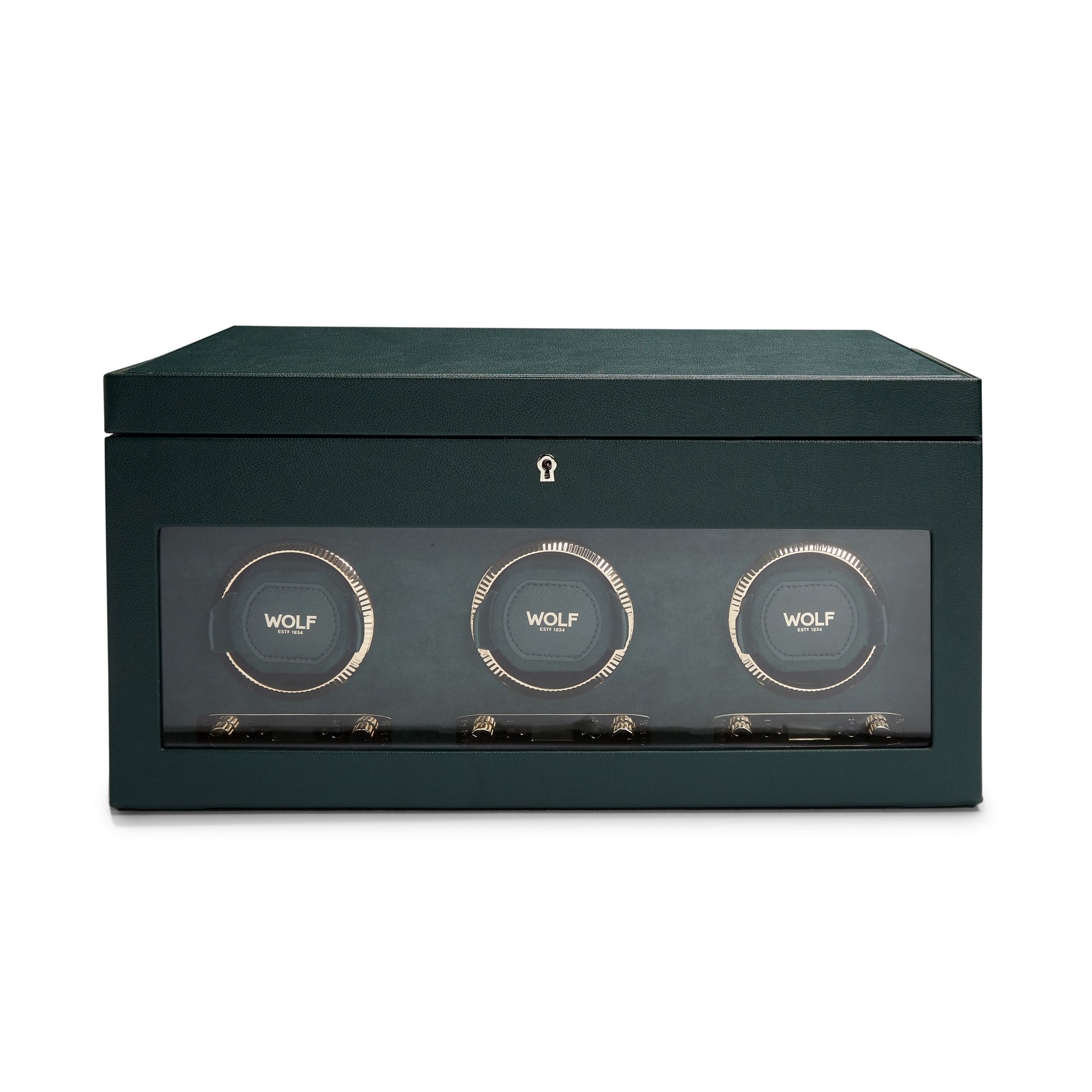 Remontoir programmable 3 montres avec stockage British Racing Green ...