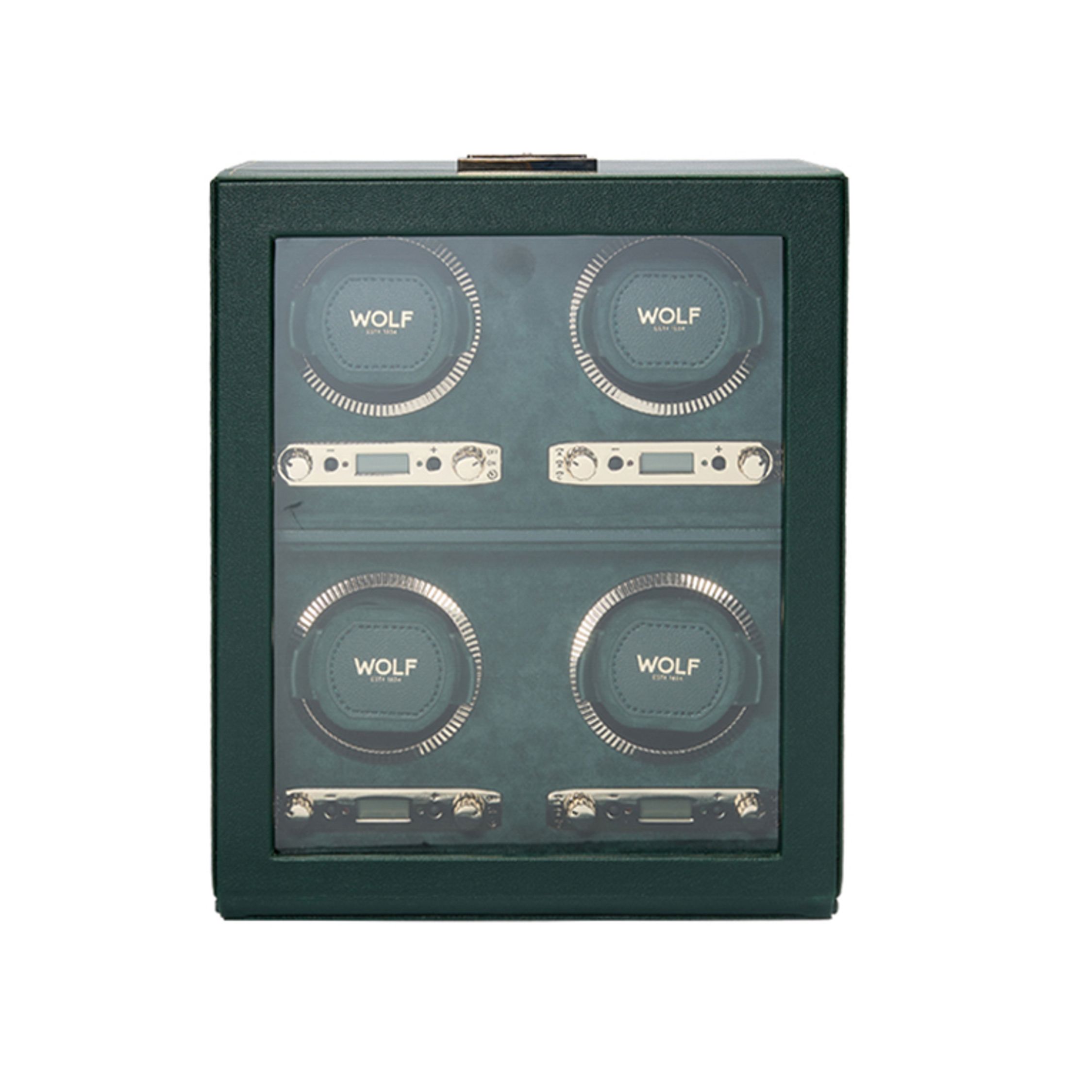 British Racing Green 4 Watches Winder | Wolf 1834 - Lepage