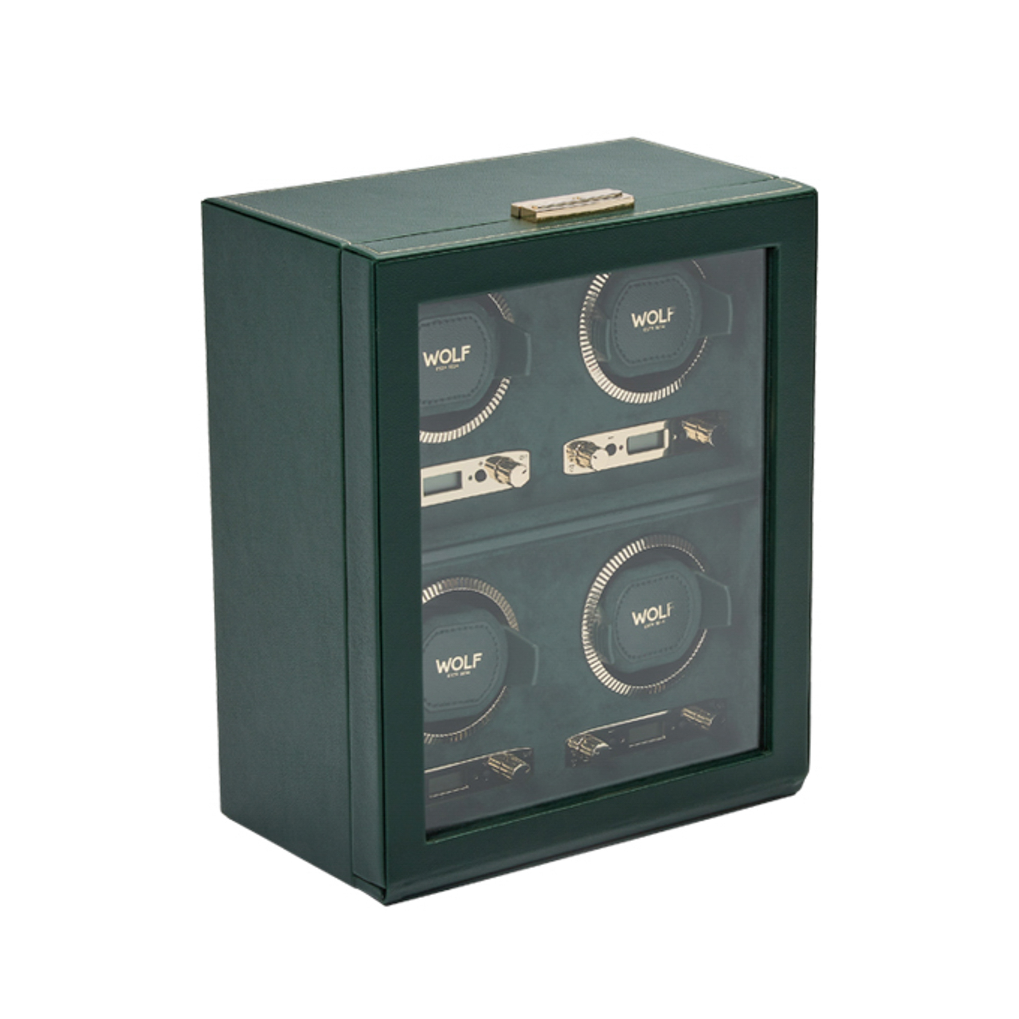British Racing Green 4 Watches Winder | Wolf 1834 - Lepage