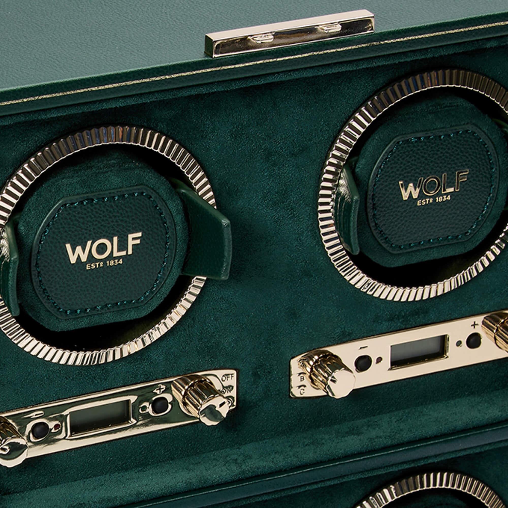 British Racing Green 4 Watches Winder | Wolf 1834 - Lepage