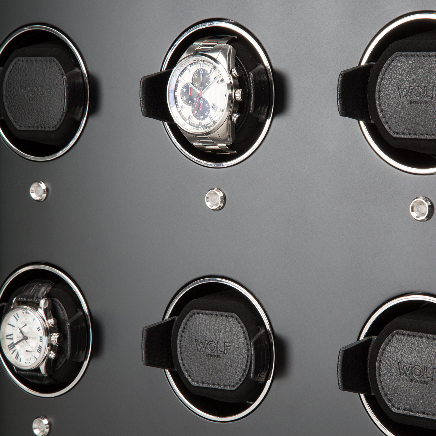 Regent 12 watches Cabinet Winder Piano Black | Wolf 1834 - Lepage