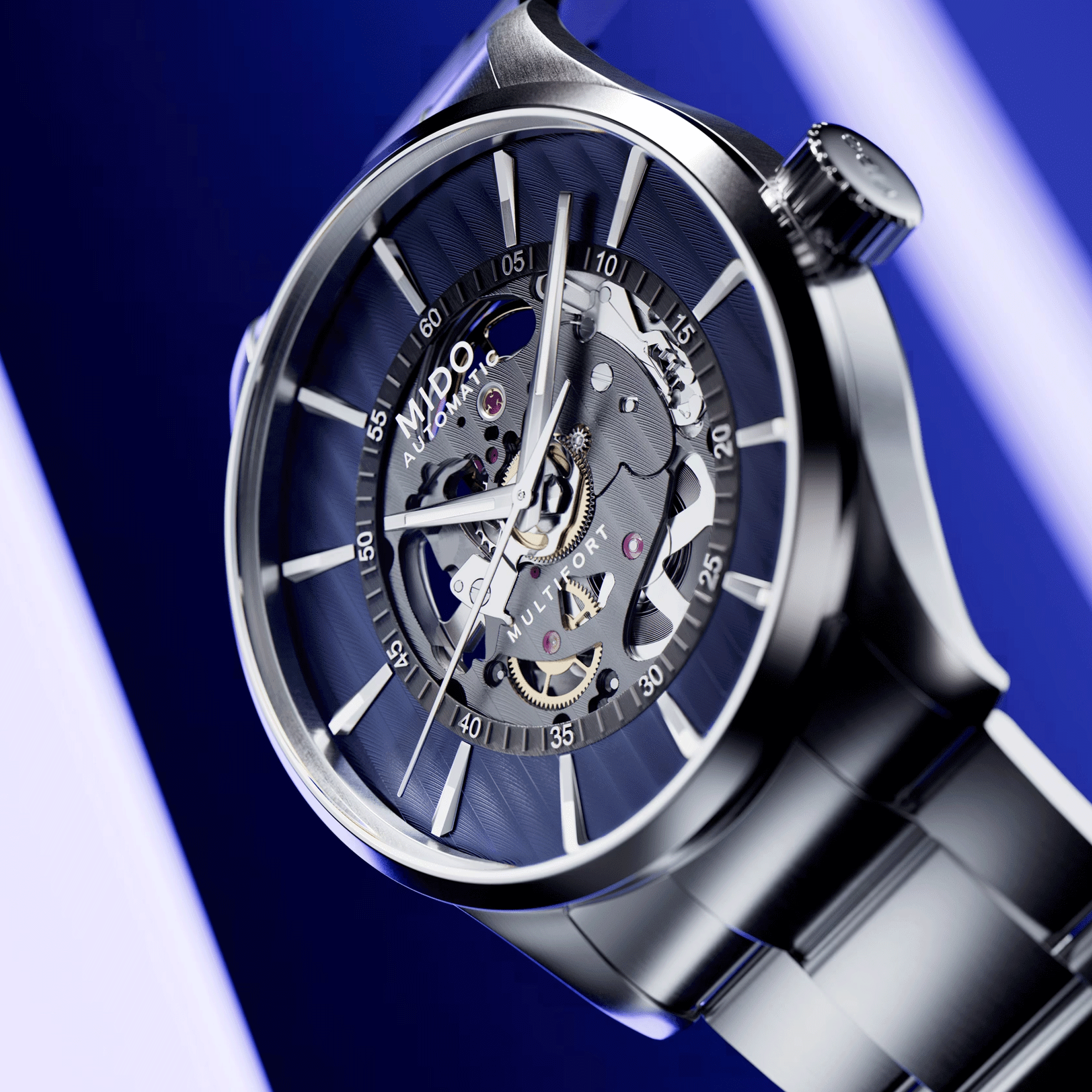 Mido Multifort Skeleton Vertigo 42 Watch M038.436.11.041.00 - Lepage