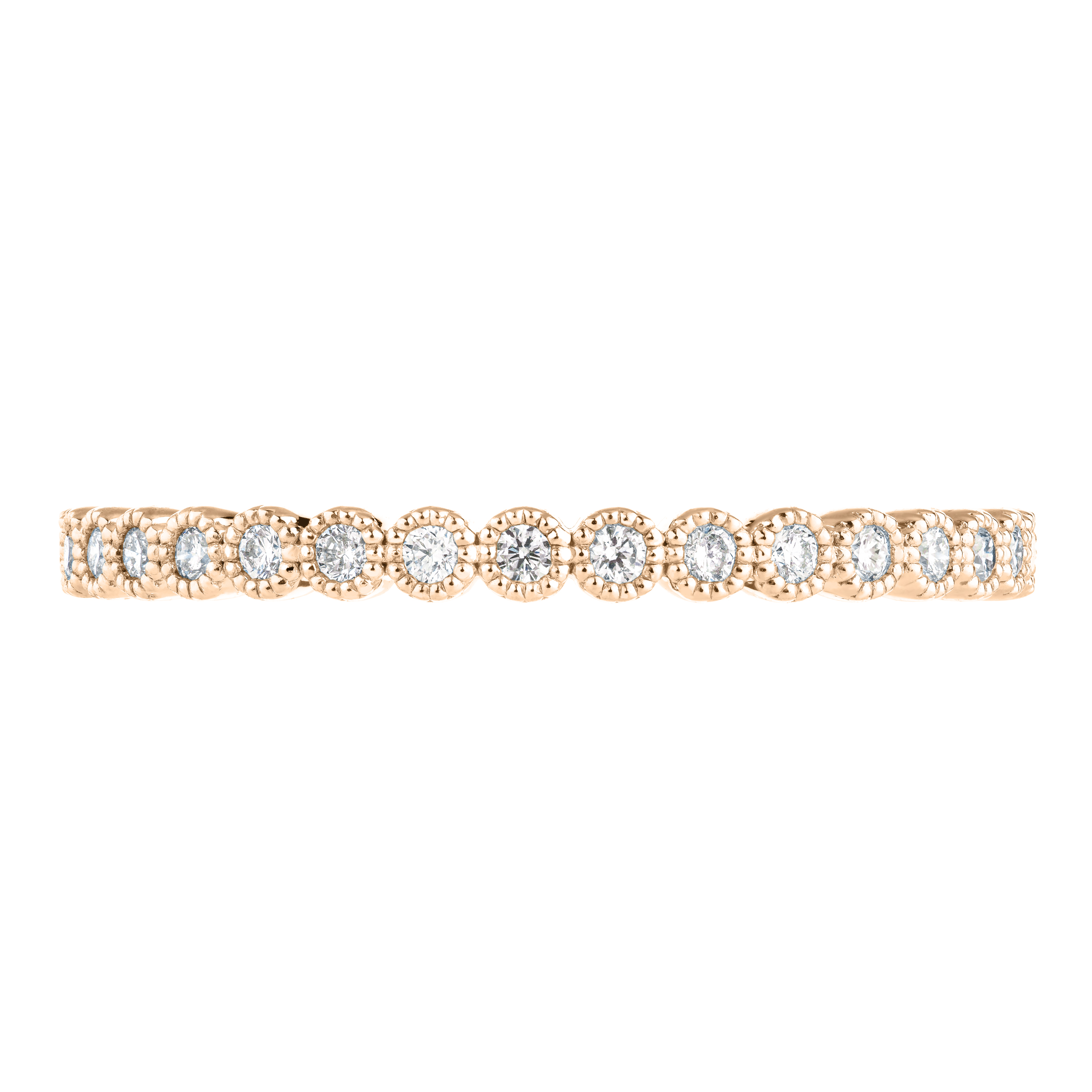 Capucine wedding ring, small model in rose gold and diamonds | LEPAGE ...