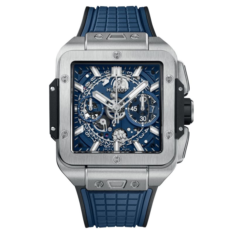 Hublot Square Bang Unico Titanium Blue Watch 821.NX.5170.RX - Lepage