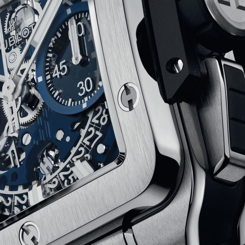 Hublot Square Bang Unico Titanium Blue Watch 821.NX.5170.RX - Lepage