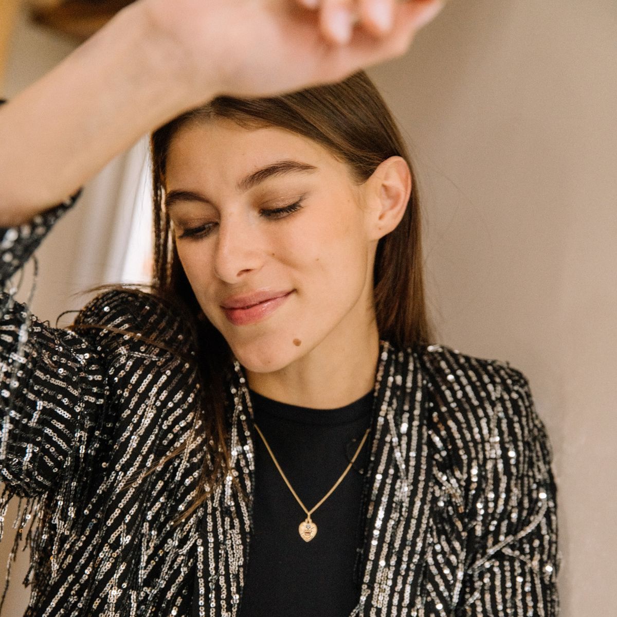 Augis Amour La Passionnée medal in yellow gold | Lepage