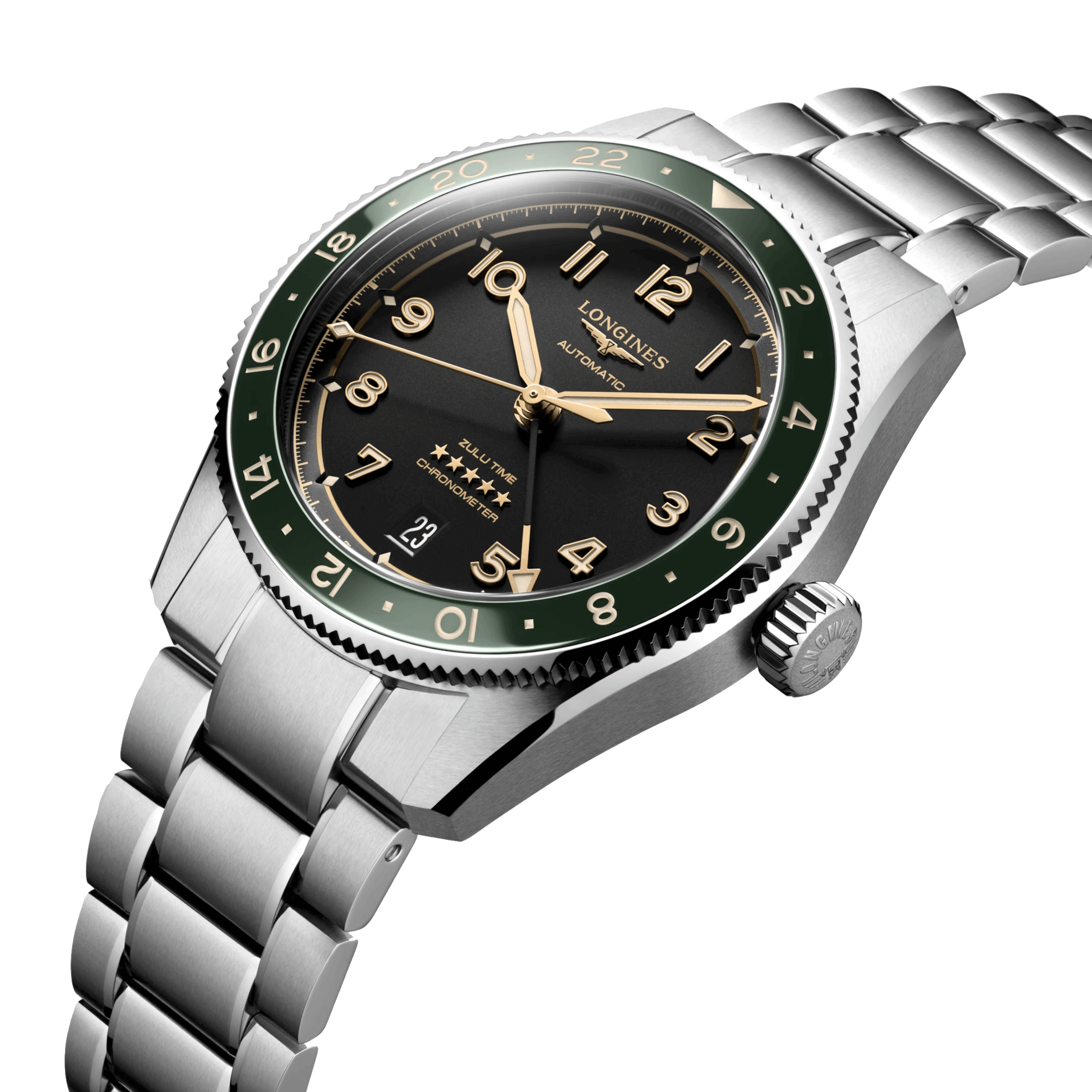 Longines Spirit Zulu Time auto 39 mm Watch L3.802.4.63.6 - Lepage