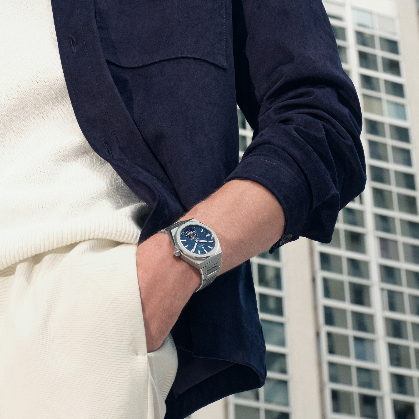 Zenith Defy Skyline Tourbillon El-Primero blue dial 41 mm - Lepage