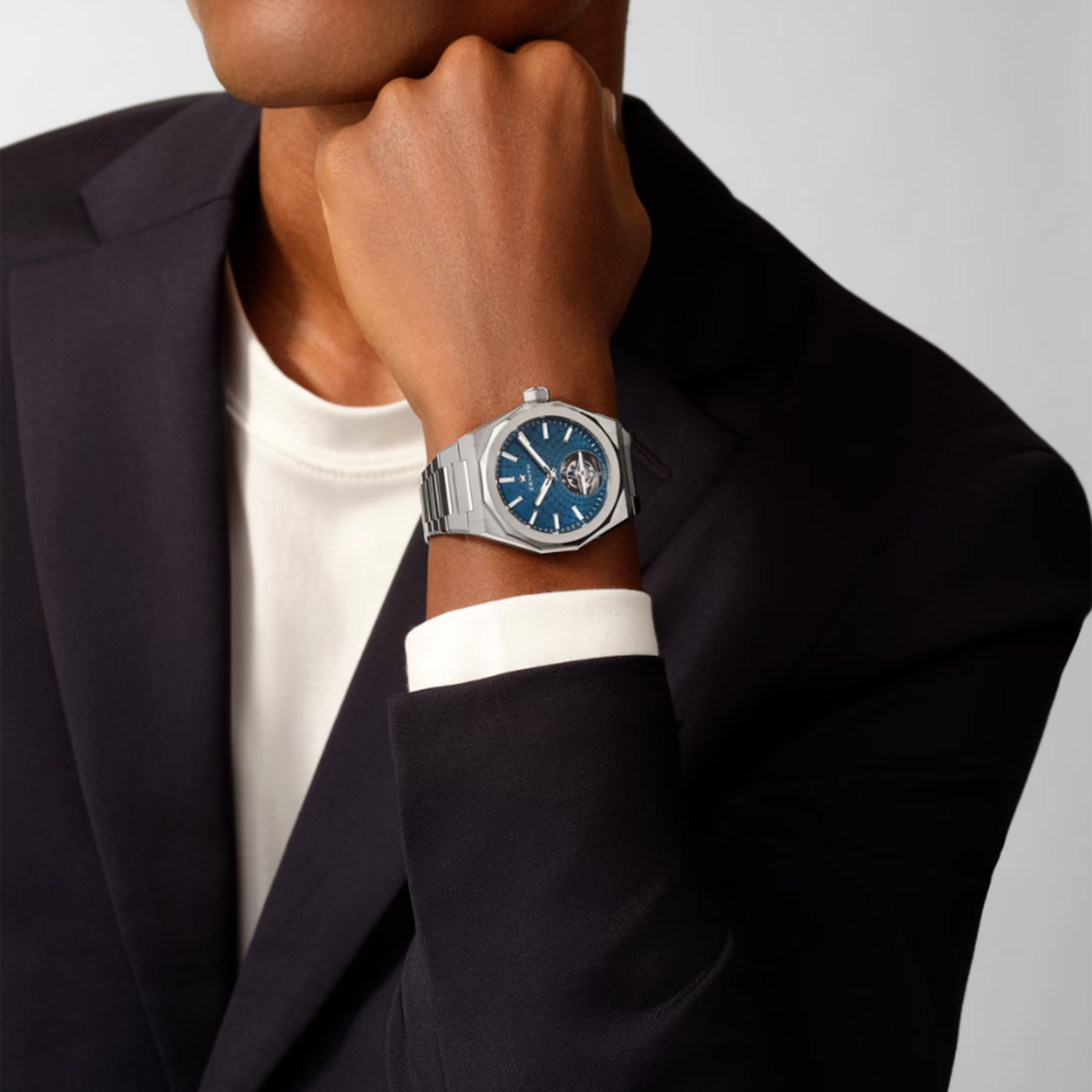 Zenith Defy Skyline Tourbillon El-Primero blue dial 41 mm - Lepage