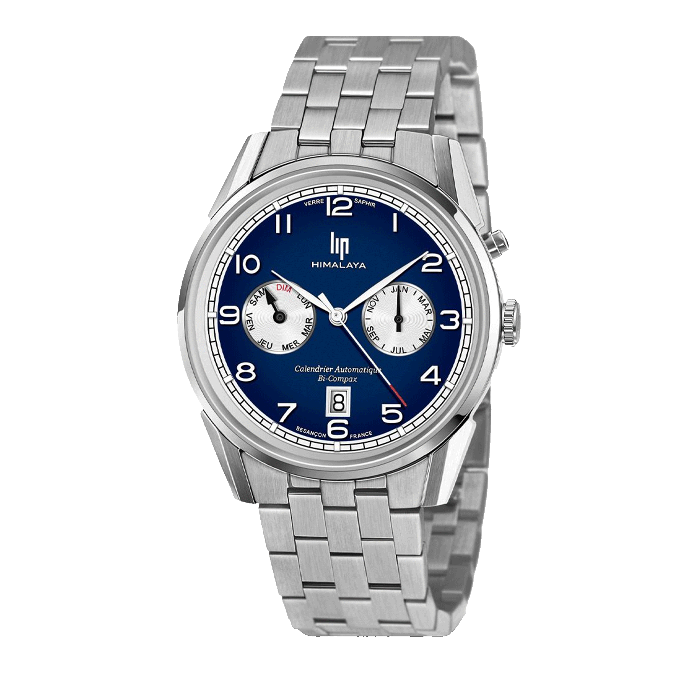 Lip Himalaya Calendar Automatic blue 671709 - Lepage