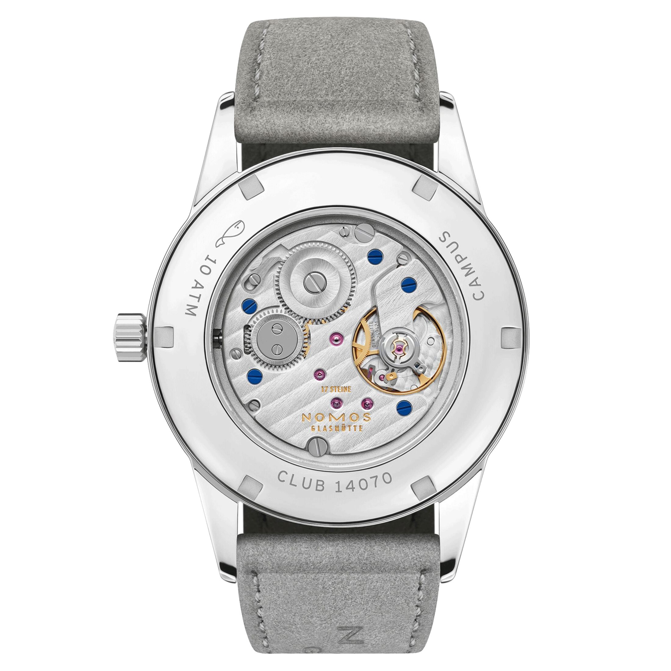 NOMOS Club Campus Endless Blue mechanical 38 mm Watch 724.GB - Lepage