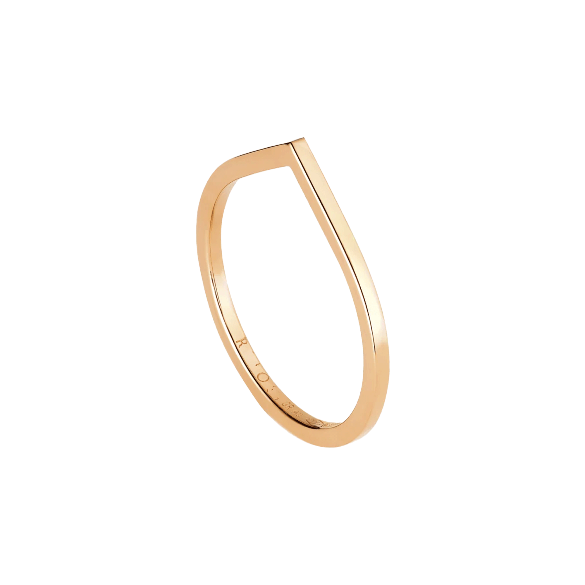 Repossi Antifer ring 1 row in rose gold | Lepage