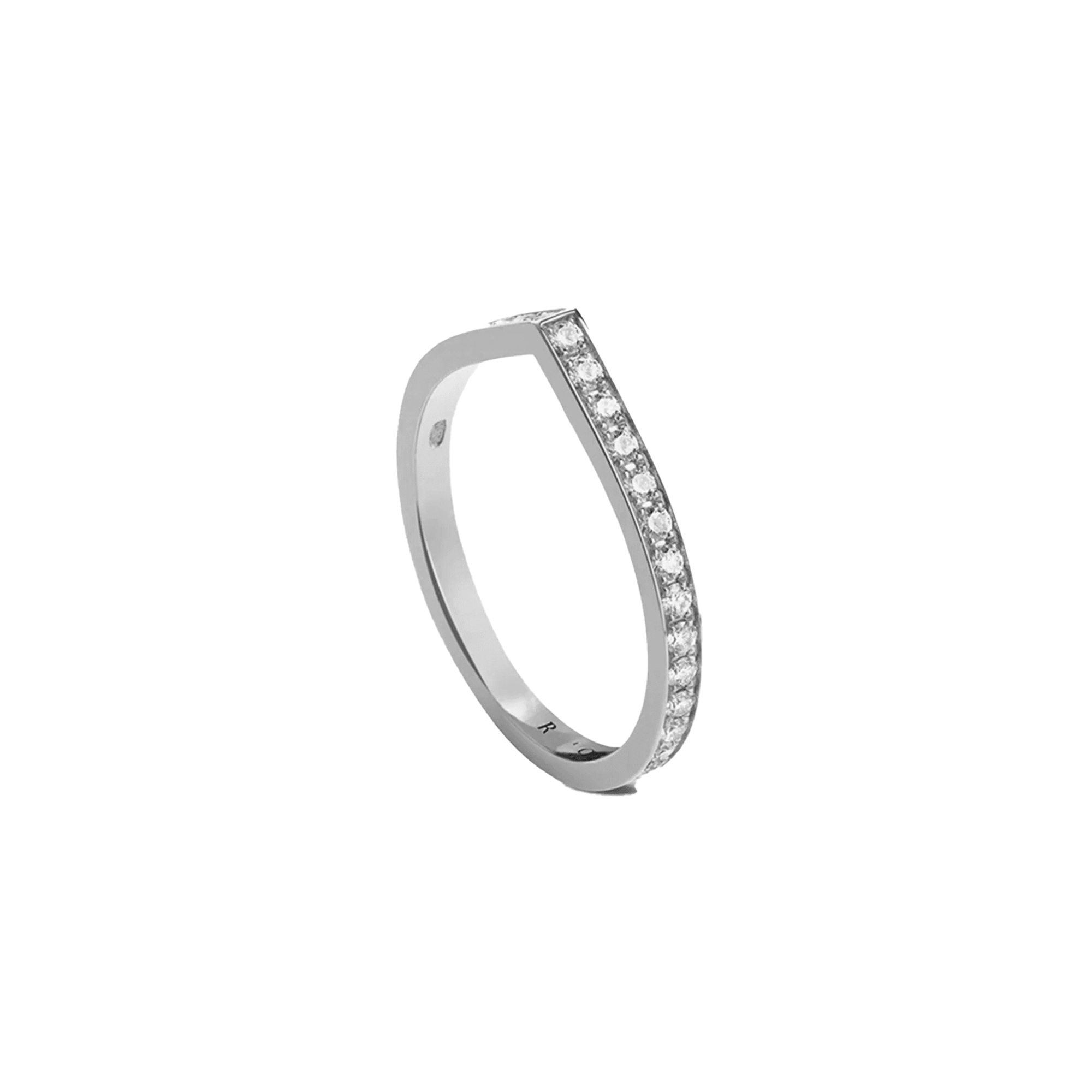 Repossi Antifer Ring Paved in White Gold and diamonds | Lepage