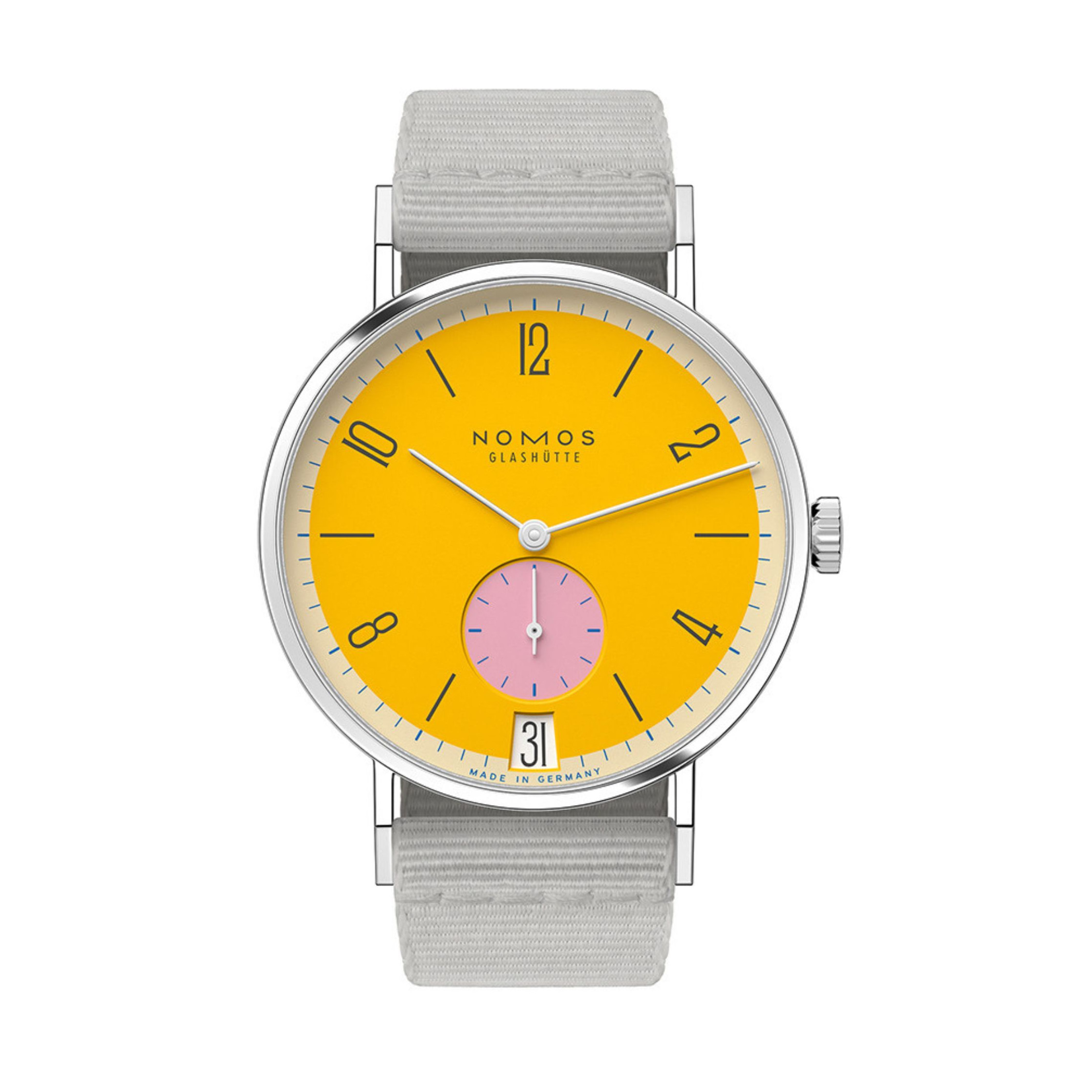 Nomos Tangente 38 Date Katzengold watch - Limited 175 years mechanical ...