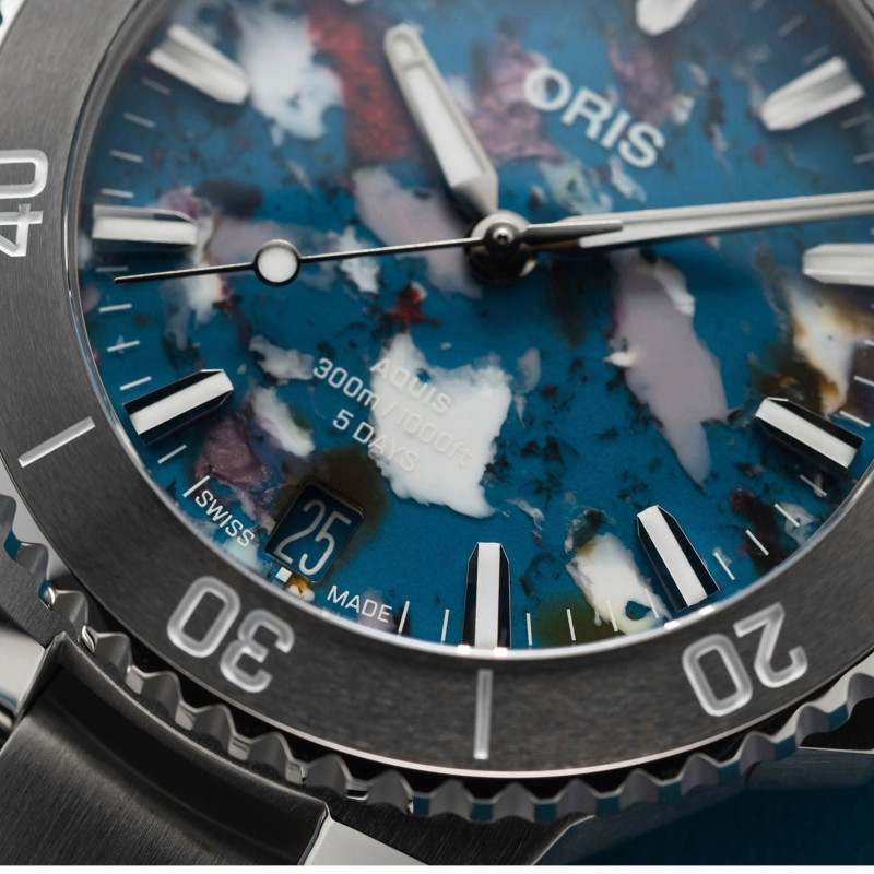 Oris Plongée Aquis Date Upcycle Caliber 400 watch automatic steel ...