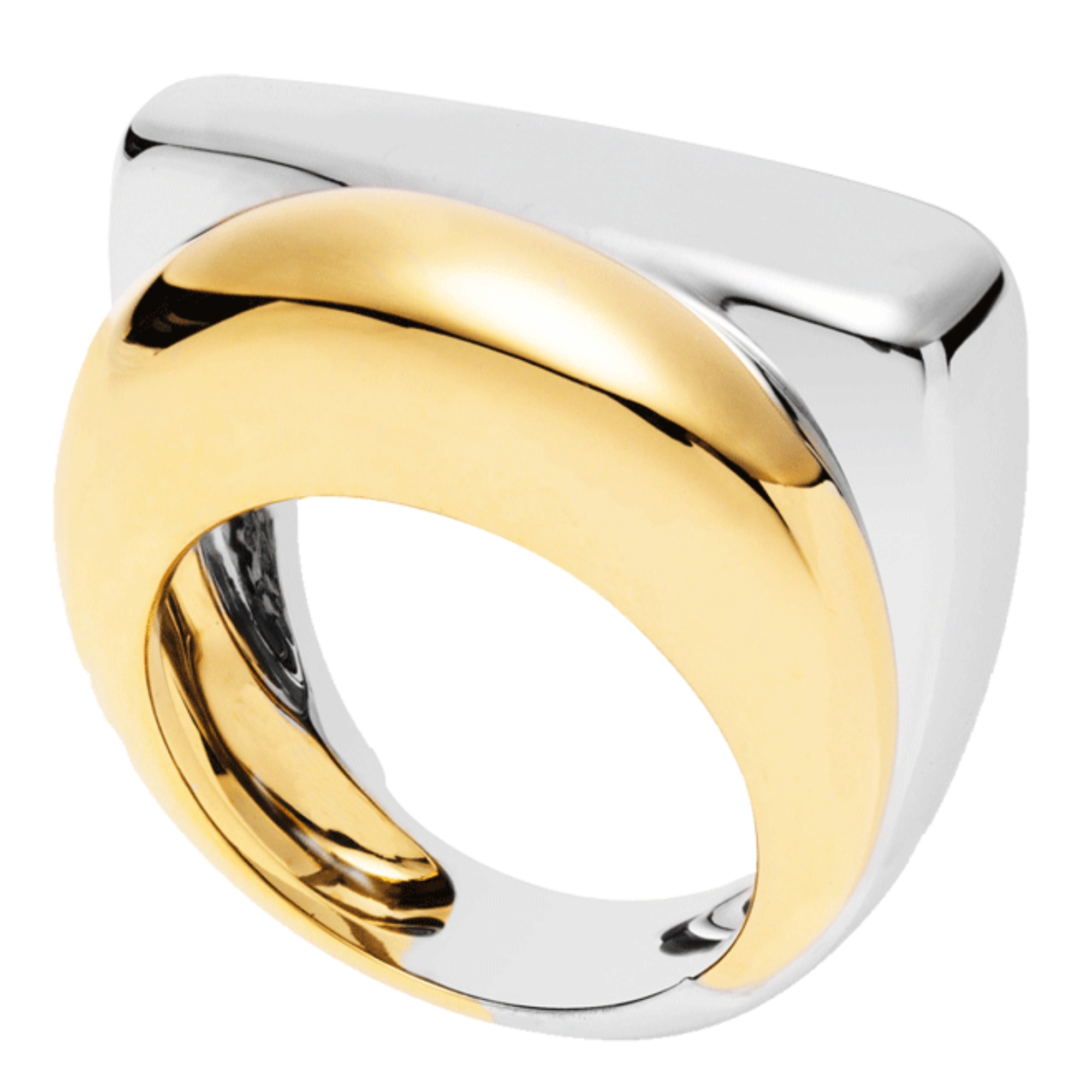 Bague Fred Success moyen modèle en or jaune et or blanc | LEPAGE