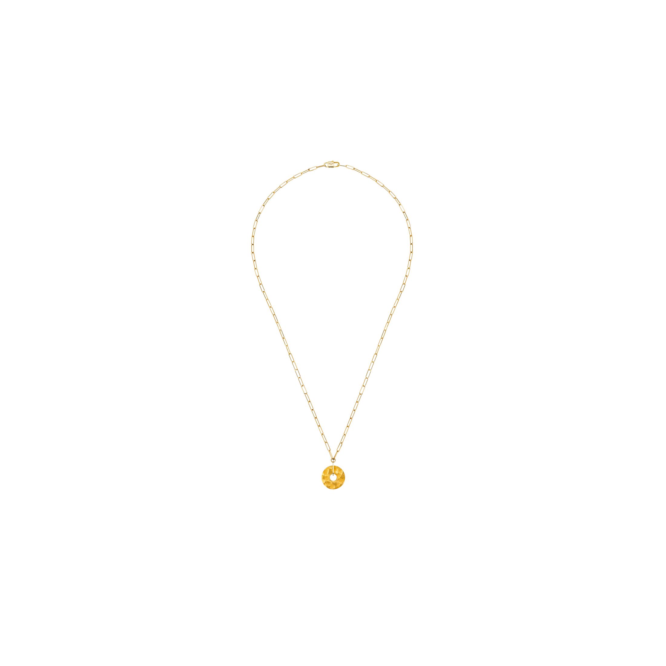 dinh van Pi necklace 14 mm in yellow gold 639501 | LEPAGE