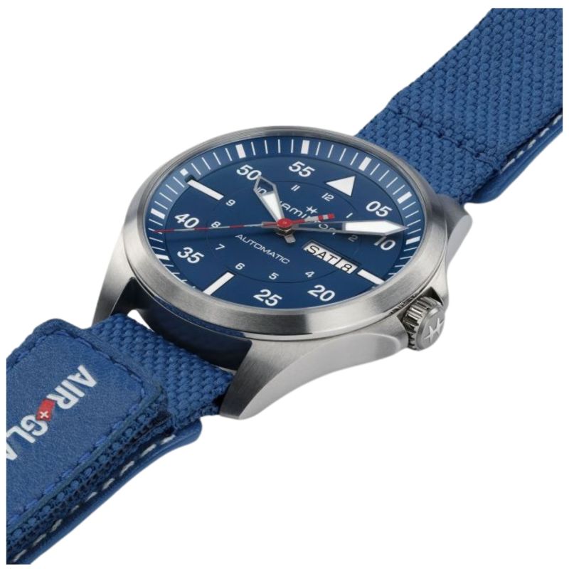 Hamilton Khaki Aviation Pilot Day Date Special Edition Air Glacier auto ...