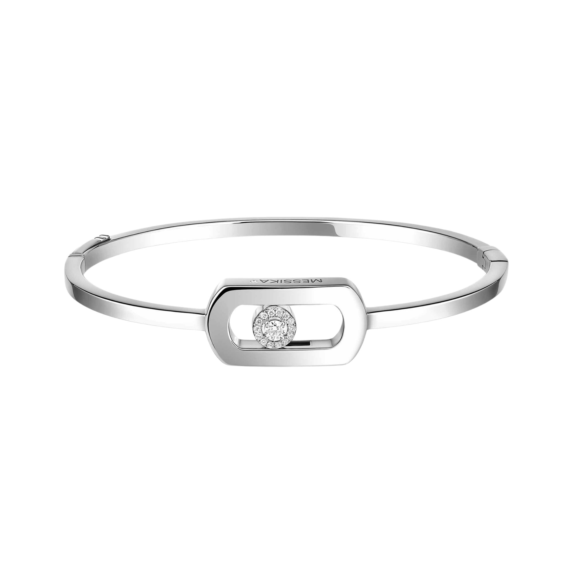Messika So Move band in white gold and diamonds 13757G - Lepage