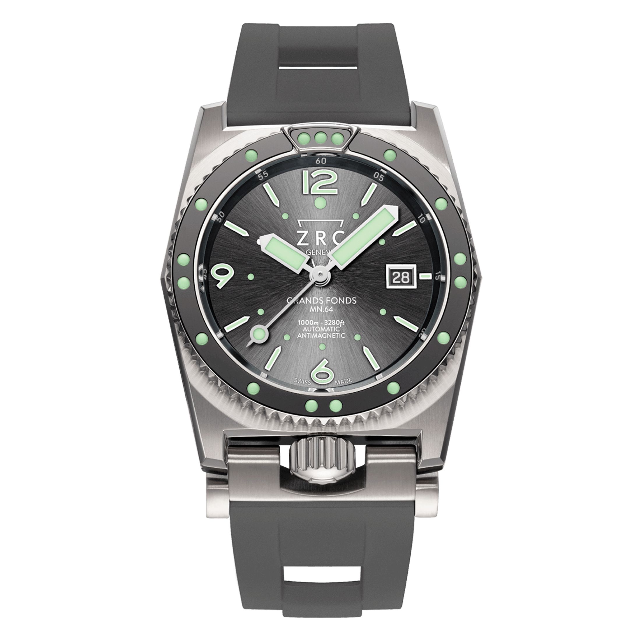 Montre ZRC Grands Fonds 300 MN64 Ruthénium GF42103 - Lepage