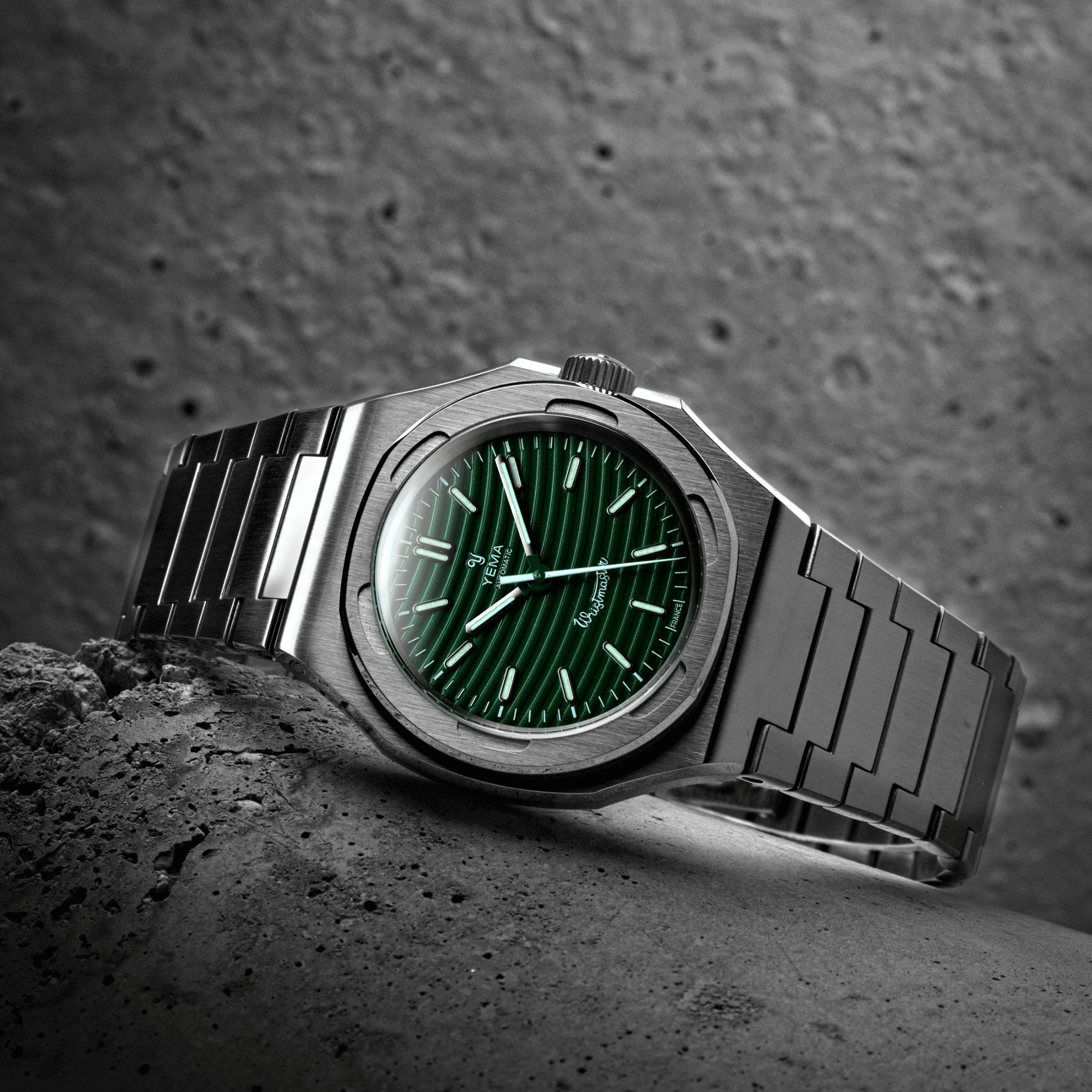 Wristmaster Traveller Micro-Rotor Green YWTR22-ZMS - Lepage