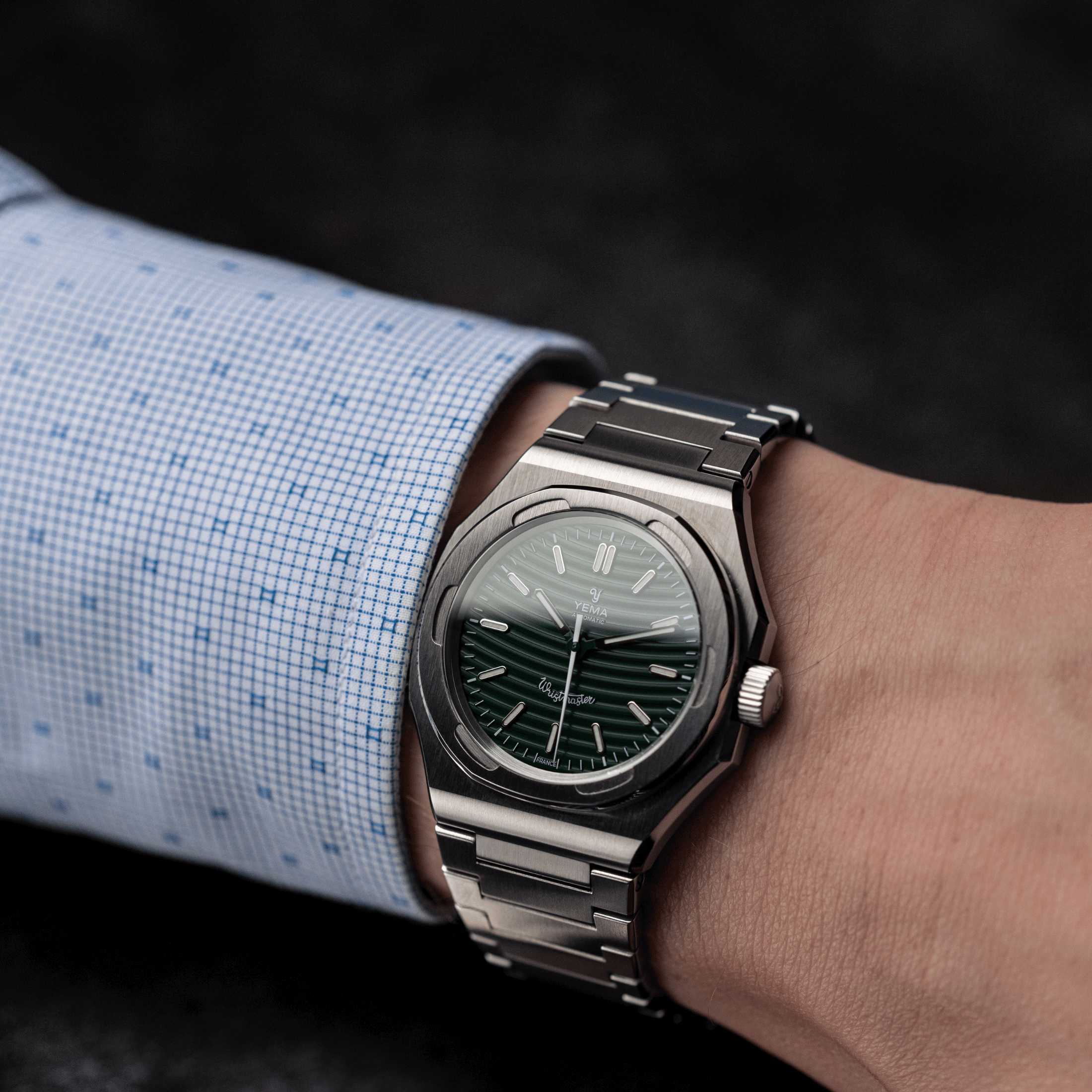 Wristmaster Traveller Micro-Rotor Green YWTR22-ZMS - Lepage