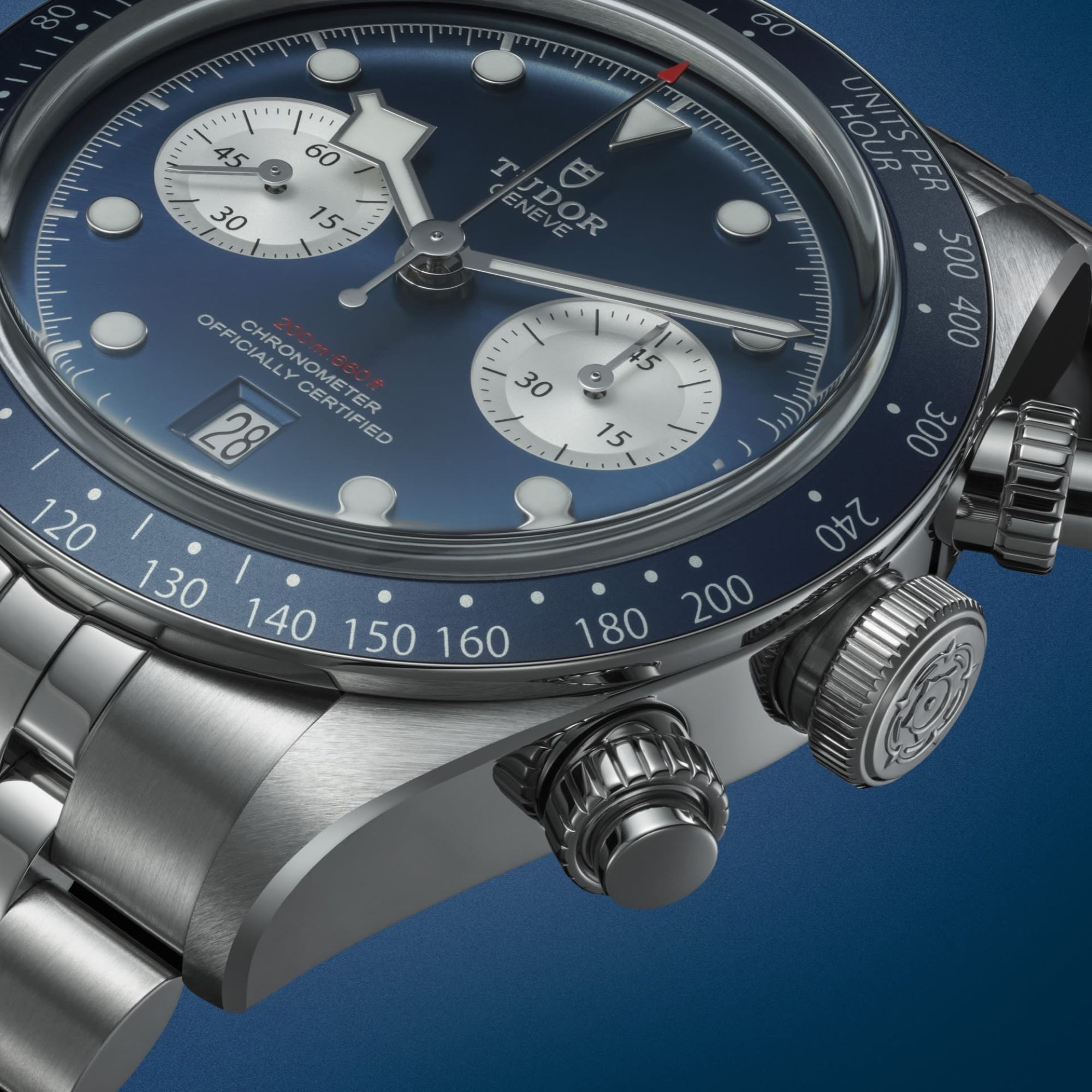 Montre Tudor Black Bay Chrono automatique cadran bleu M79360B-0002 - Lepage