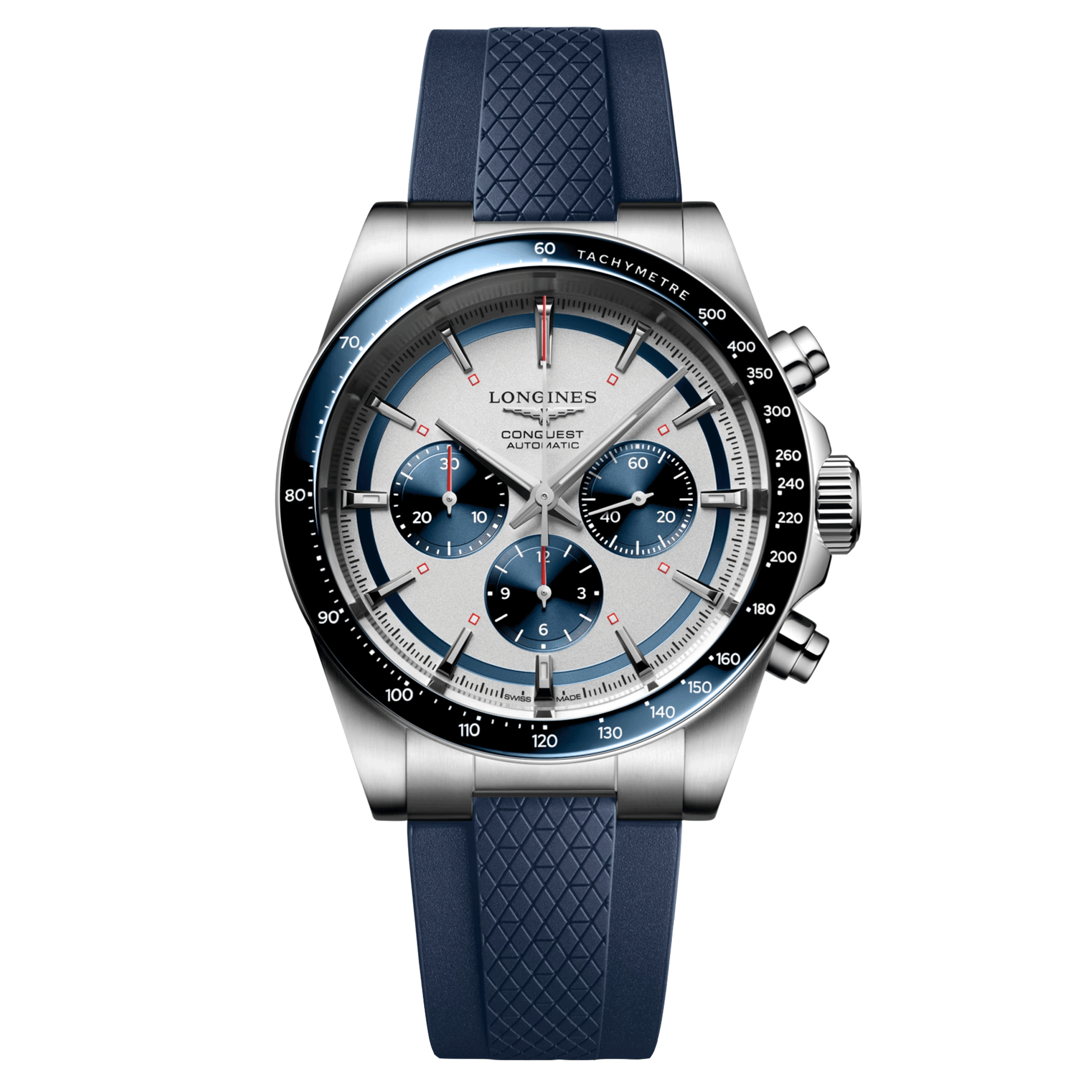 Montre Longines Conquest Chronographe 42 mm L3.835.4.98.9 - Lepage