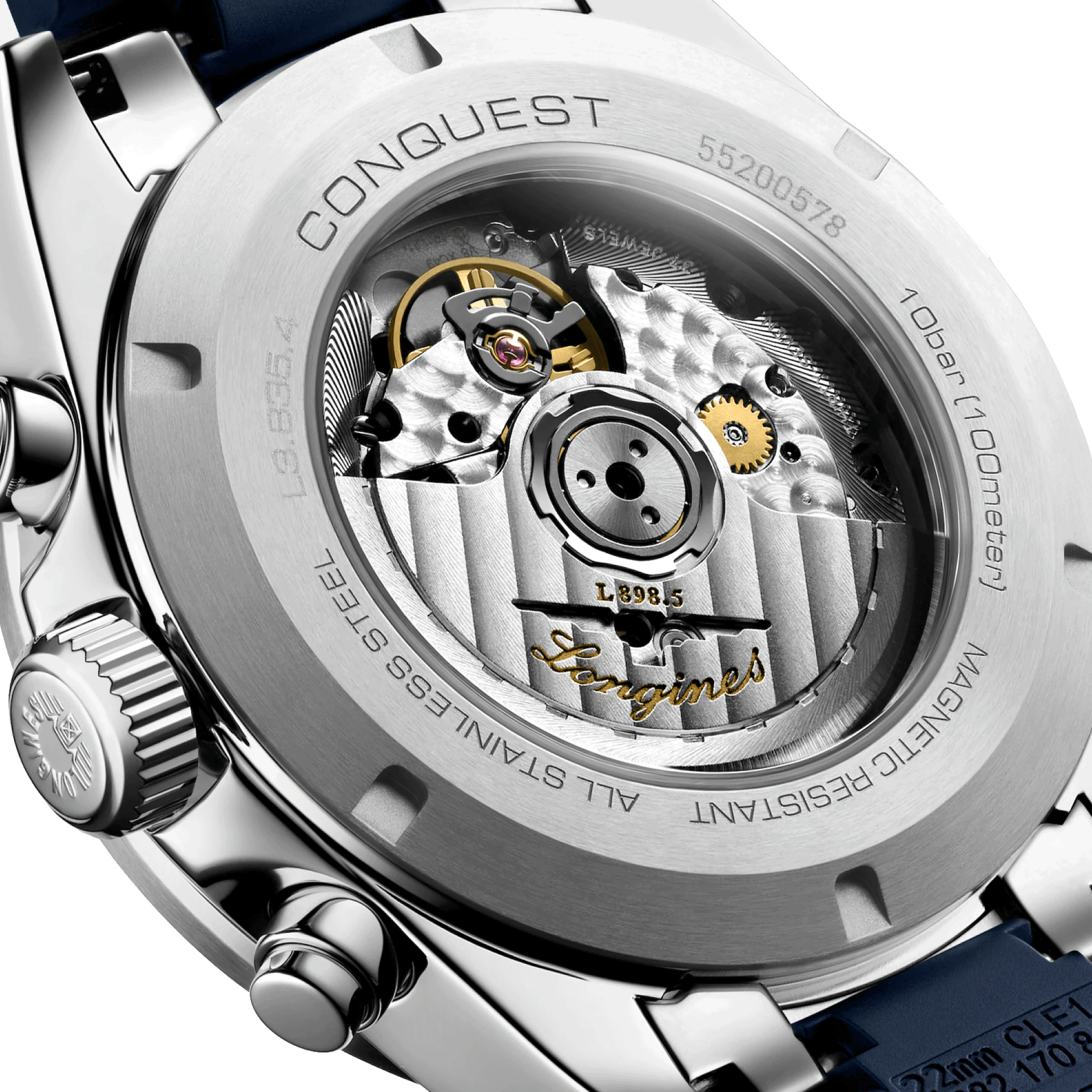 Montre Longines Conquest Chronographe 42 mm L3.835.4.98.9 - Lepage