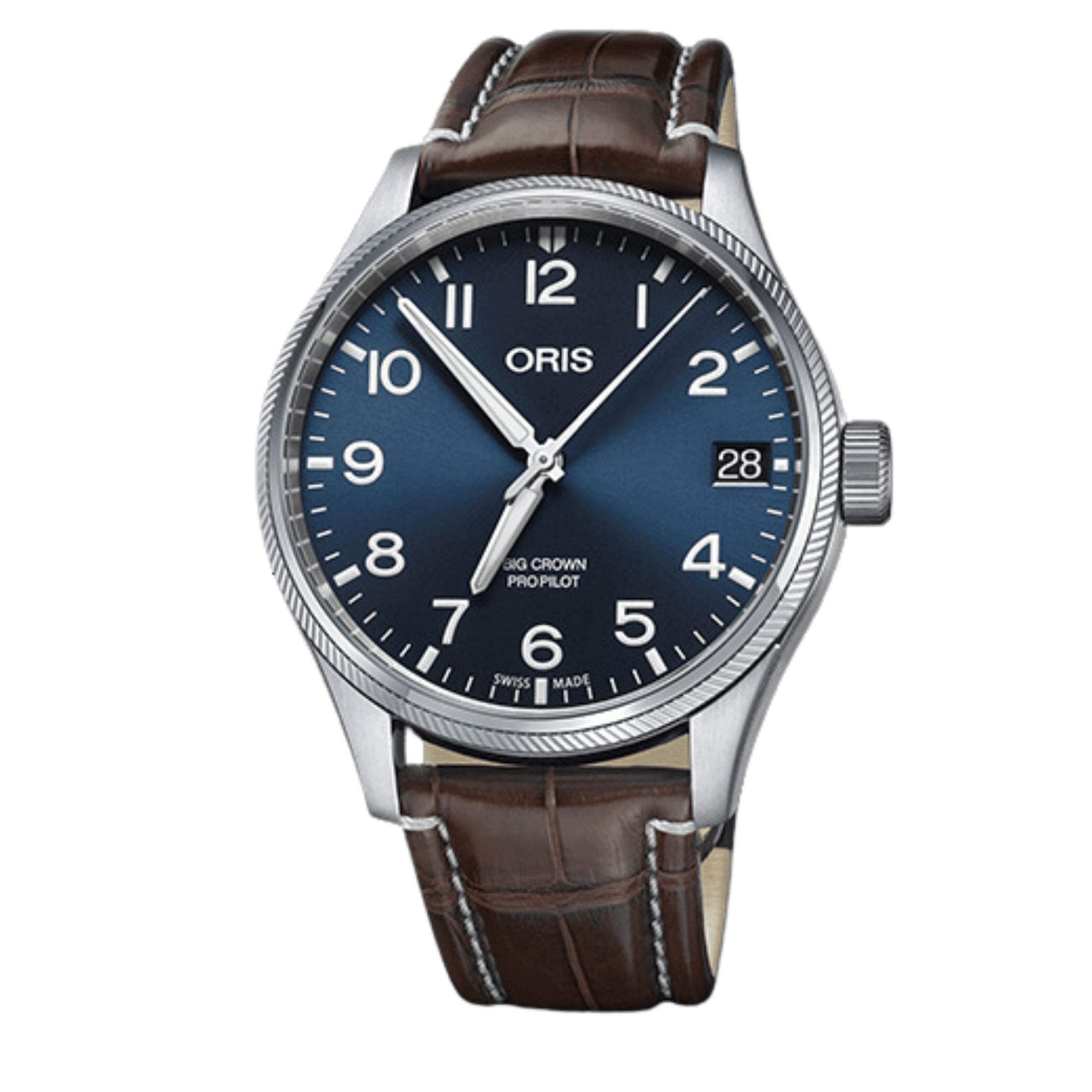 Oris Aviation Big Crown Propilot Big Date watch leather bracelet 41 mm
