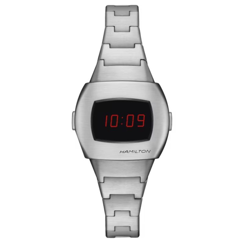 Hamilton PSR 74 Digital quartz steel watch LCD and Oled display ...