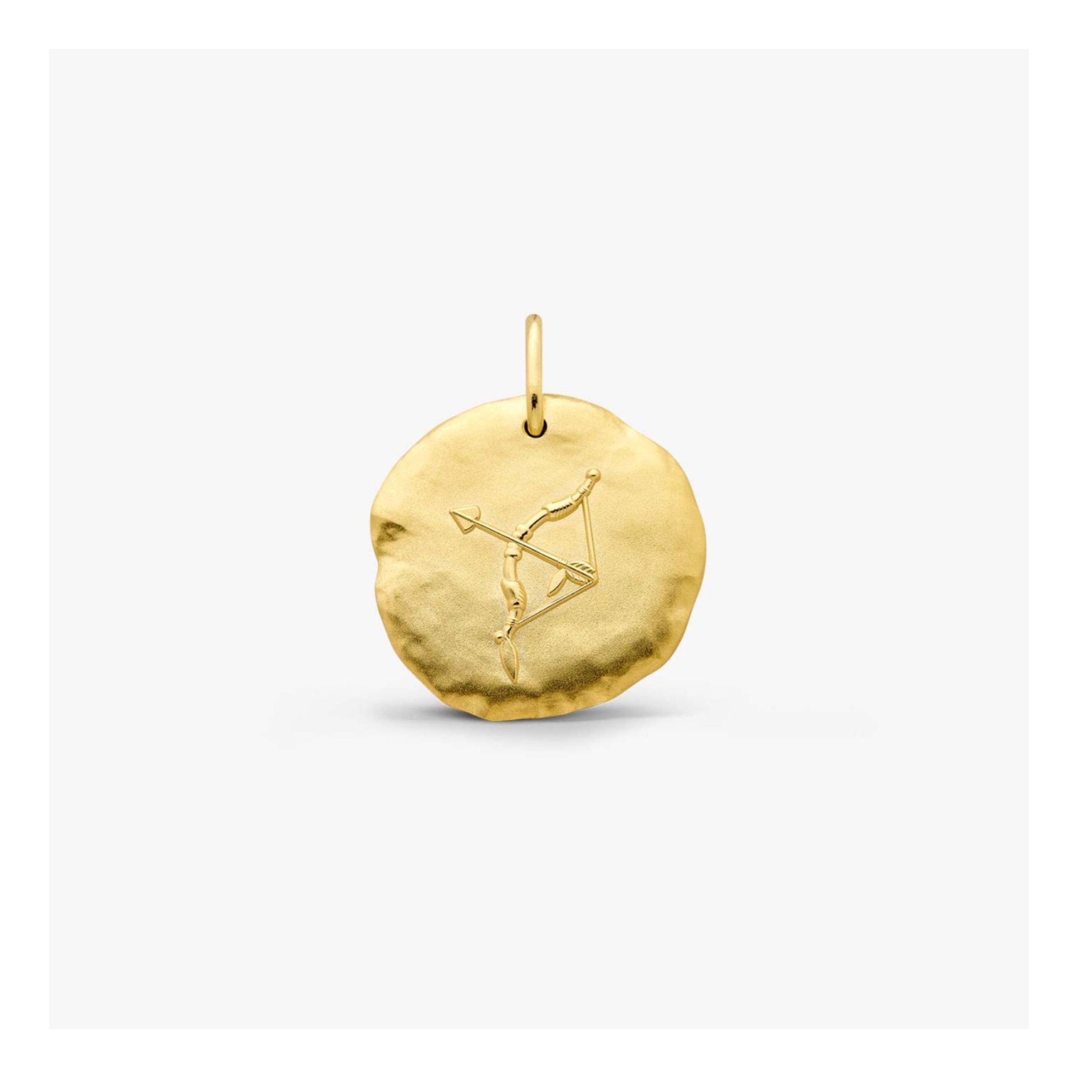 Arthus Bertrand Astro Sagittarius medal in yellow gold 23 mm - Lepage