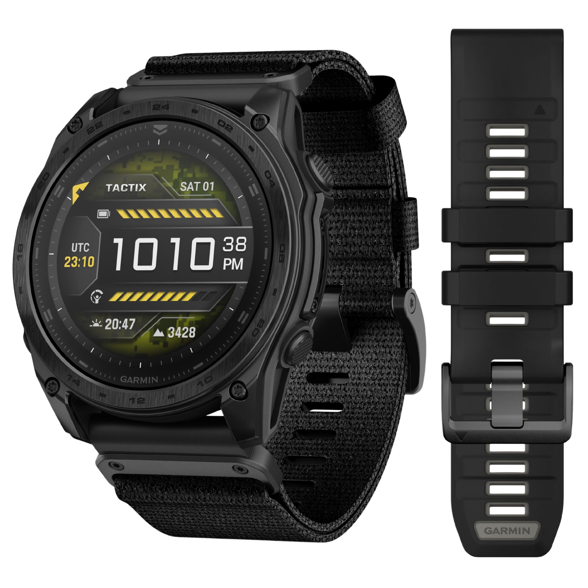 Montre Garmin Tactix 8 AMOLED bracelets nylon et silicone 51 mm - Avec ...
