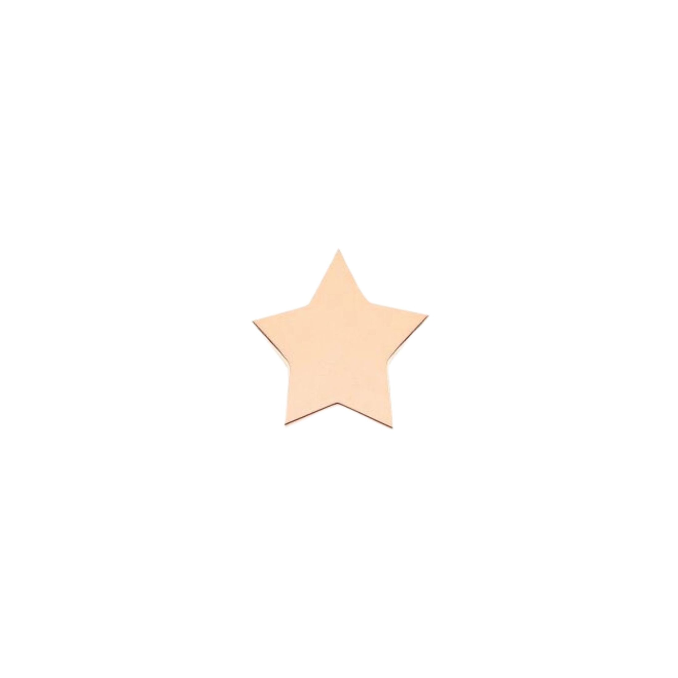 Earring Ginette NY solo milky way star stud in rose gold - Lepage