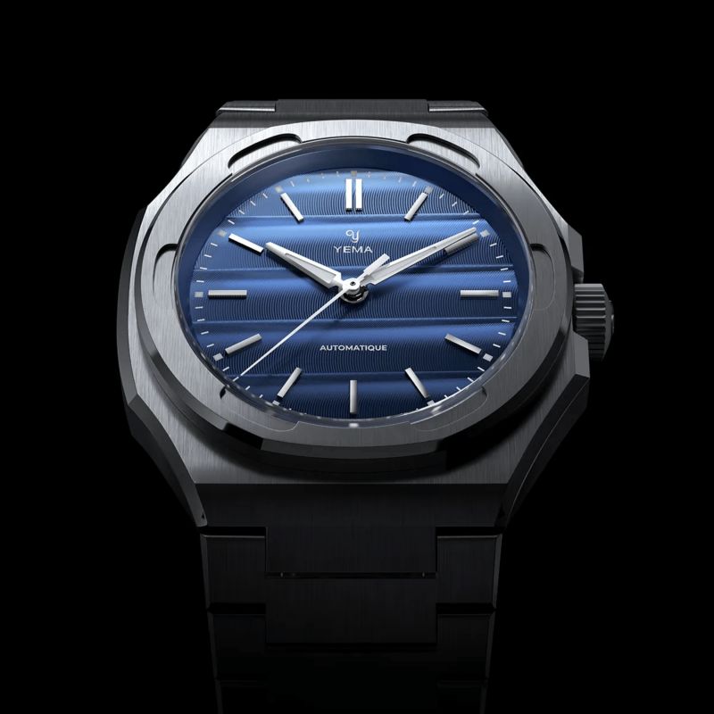 Montre Yema Wristmaster Traveller Bleue YWTR24-GMS - Lepage