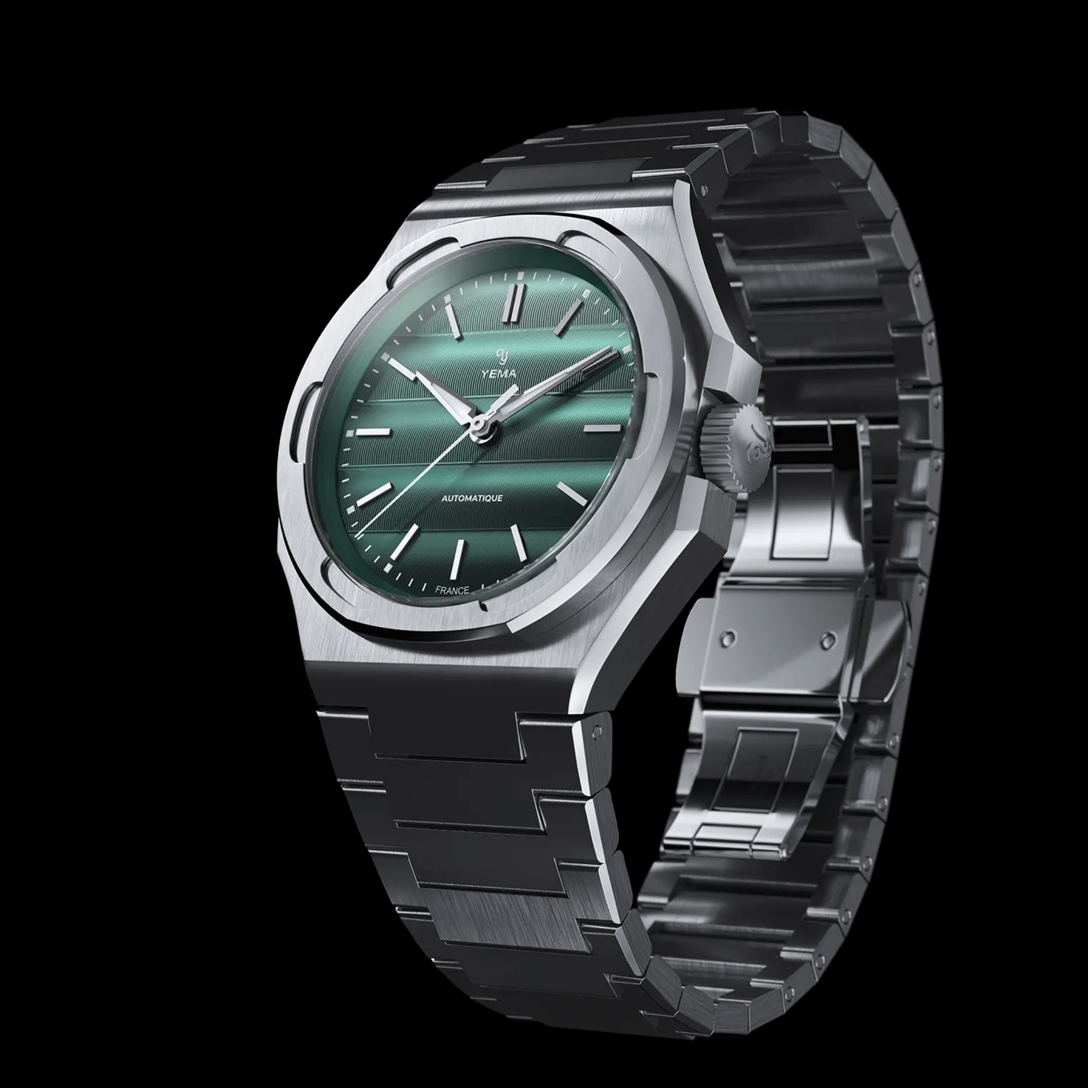 Montre Yema Wristmaster Traveller Verte YWTR24-ZMS - Lepage