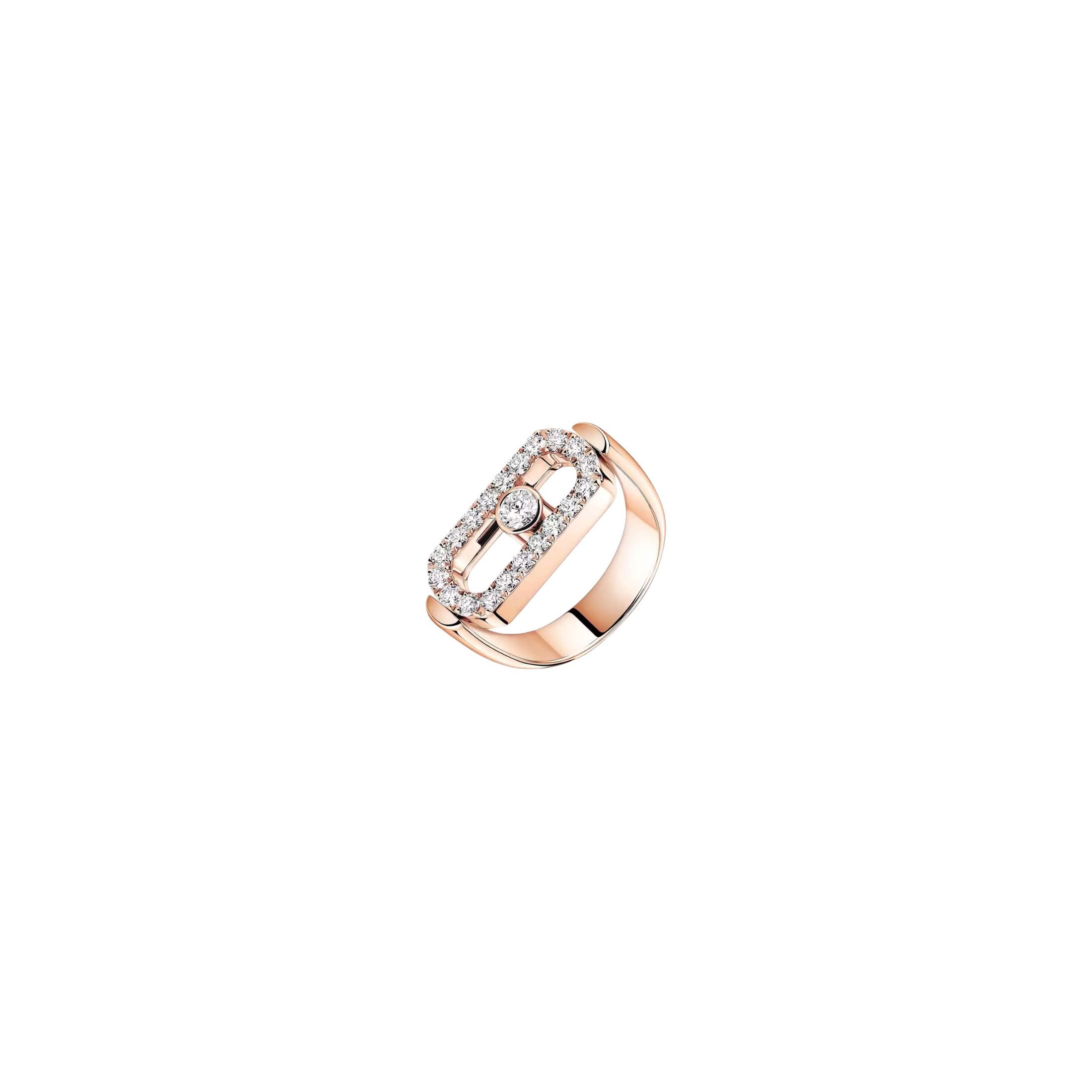 Bague Messika Move Imperial en or rose et diamants | Lepage