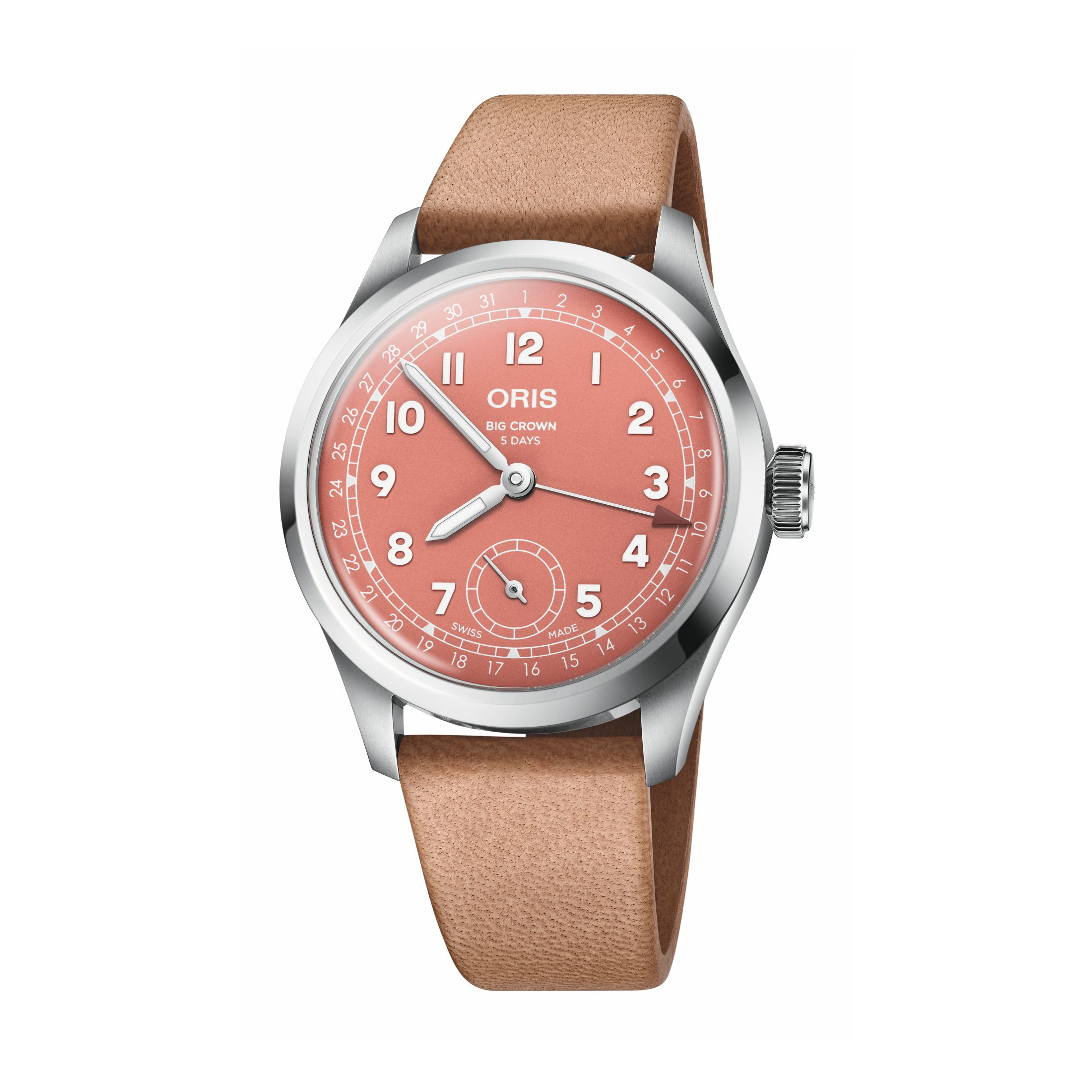 Oris Big Crown Pointer Date Calibre 403 Green 40 mm leather | Lepage