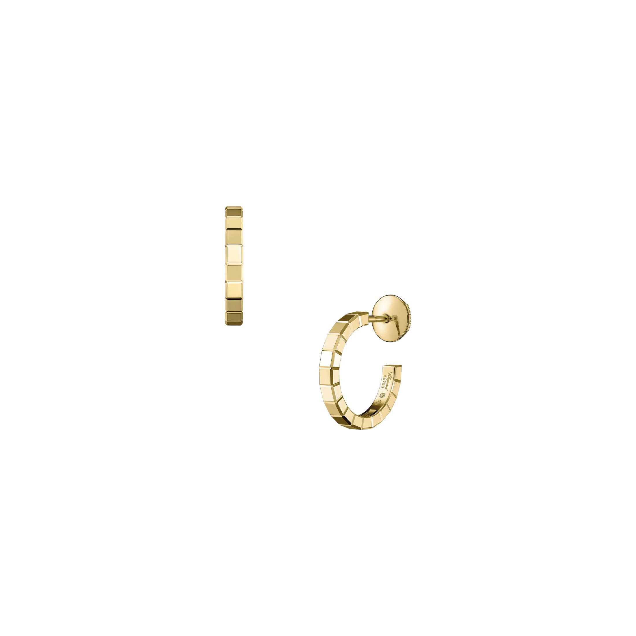 Chopard Ice Cube earrings in yellow gold - Lepage