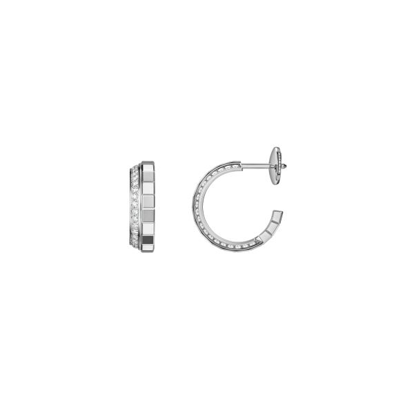 Chopard Ice Cube earrings in white gold and diamonds paved- Lepage