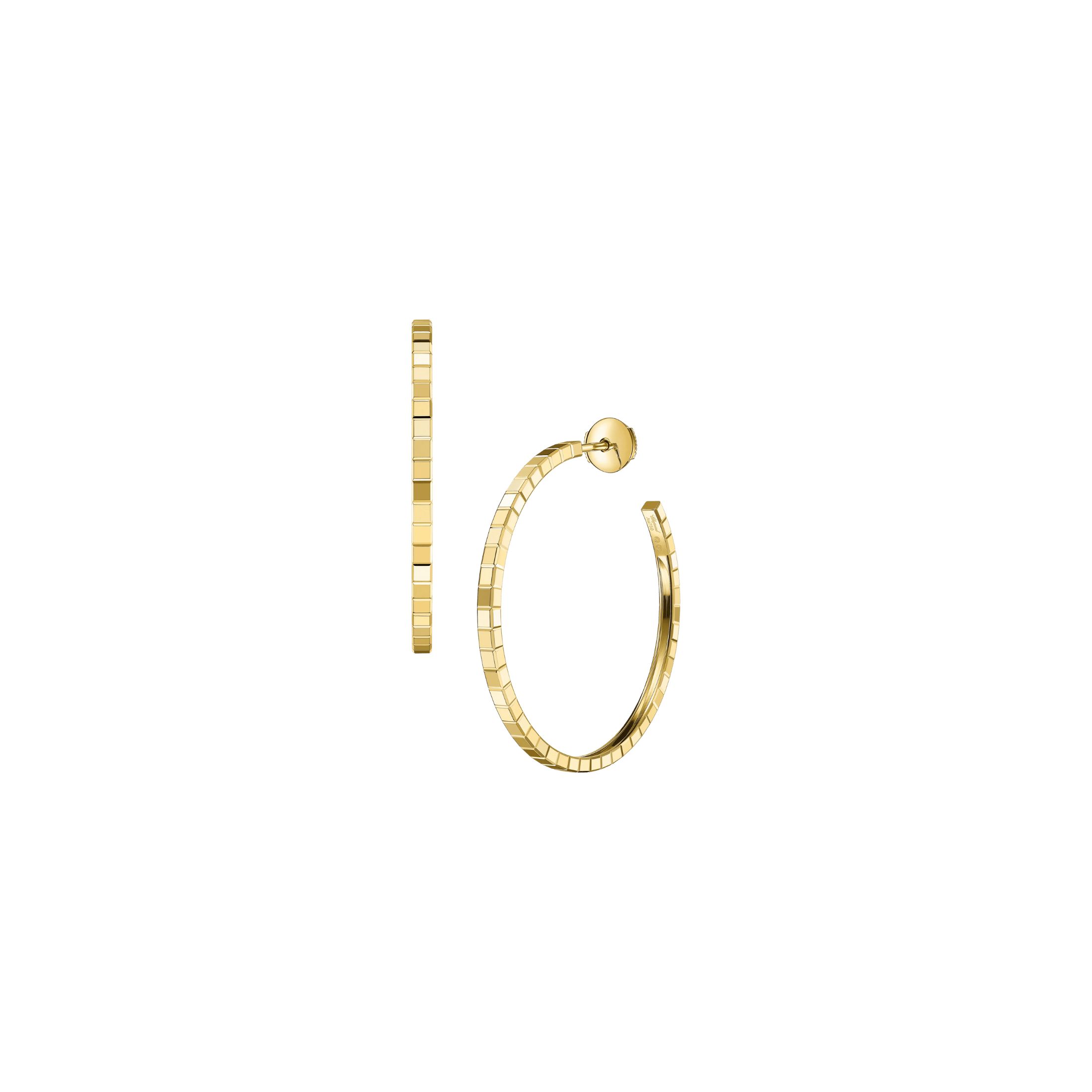 Chopard Ice Cube earrings in yellow gold - Lepage
