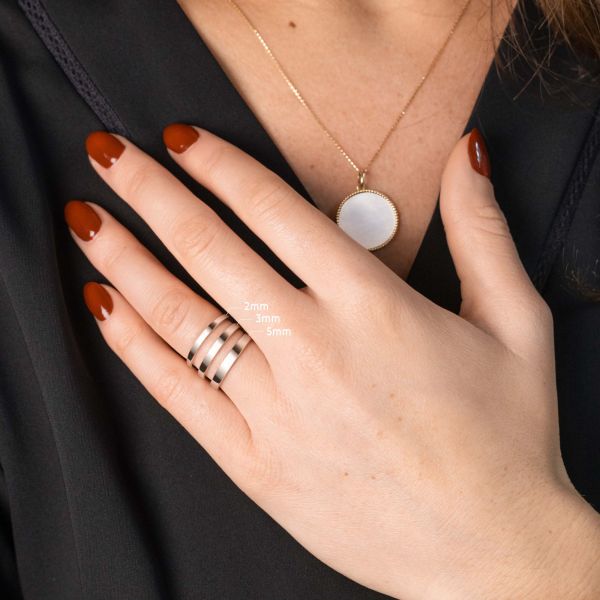 Alliance femme Emoi ruban bombé confort en or rose | LEPAGE