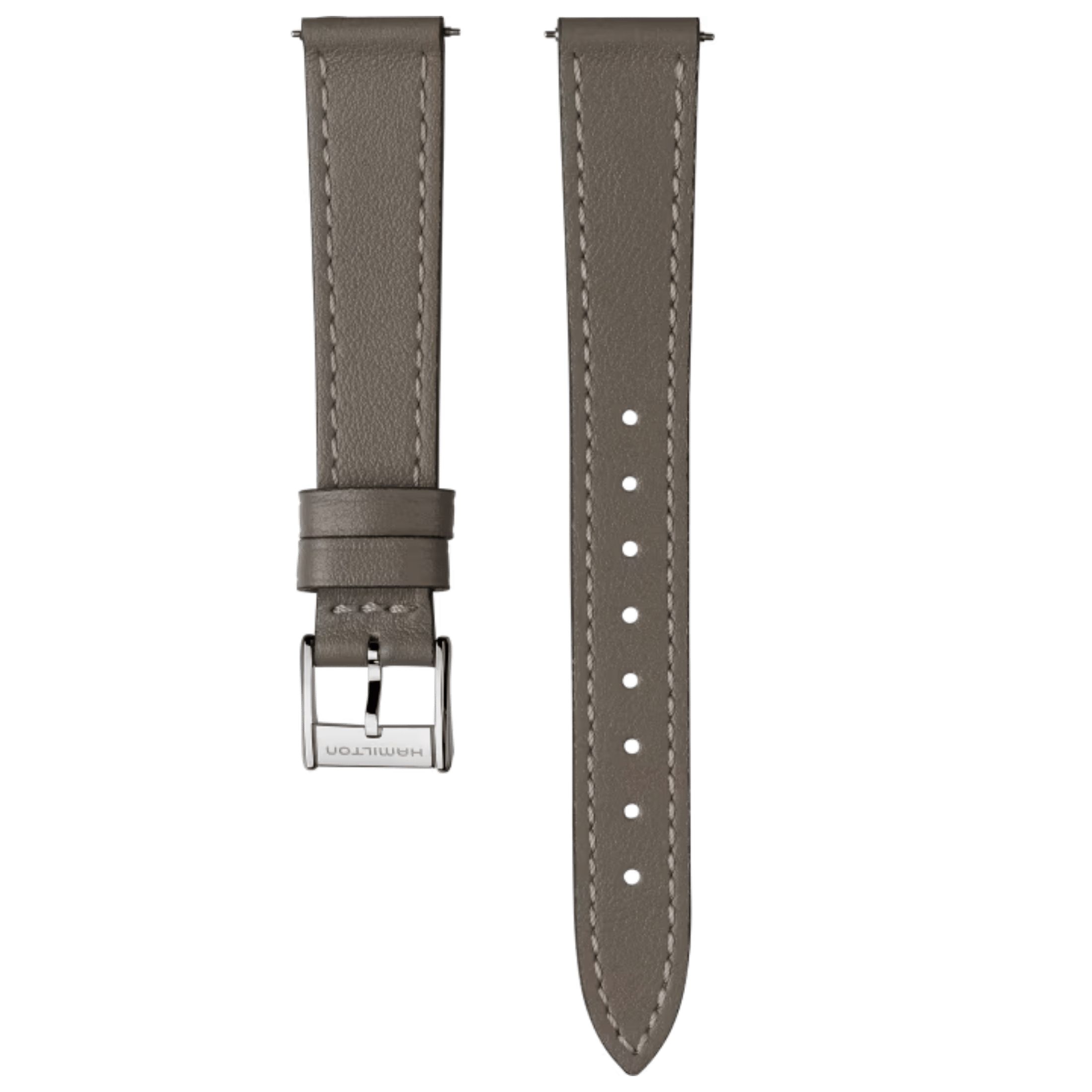 Designed for slimmer cases, this 14 mm Hamilton leather strap is the ...